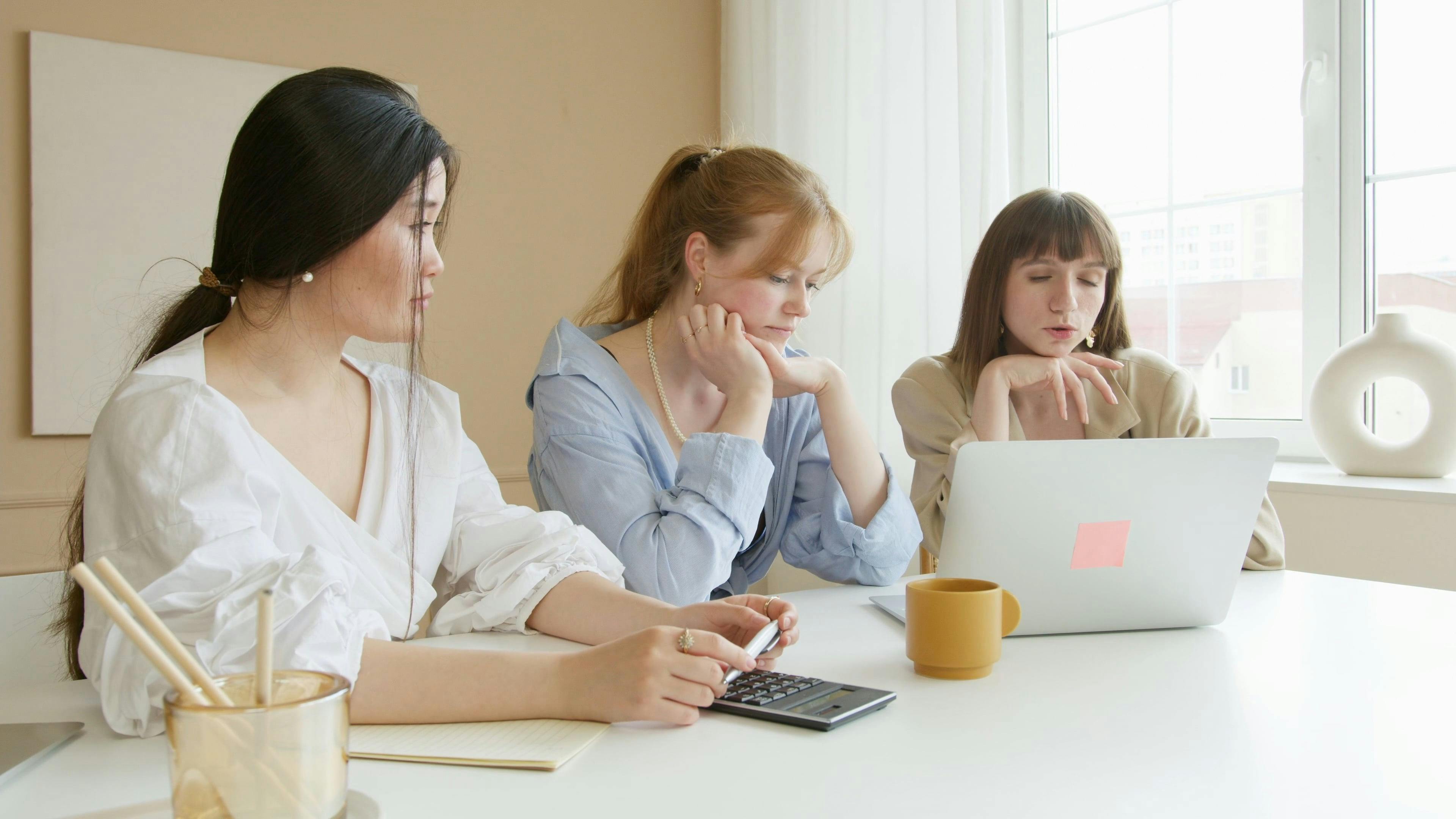 Woman Talking Over The Phone Inside The Office Free Stock Video Footage ...