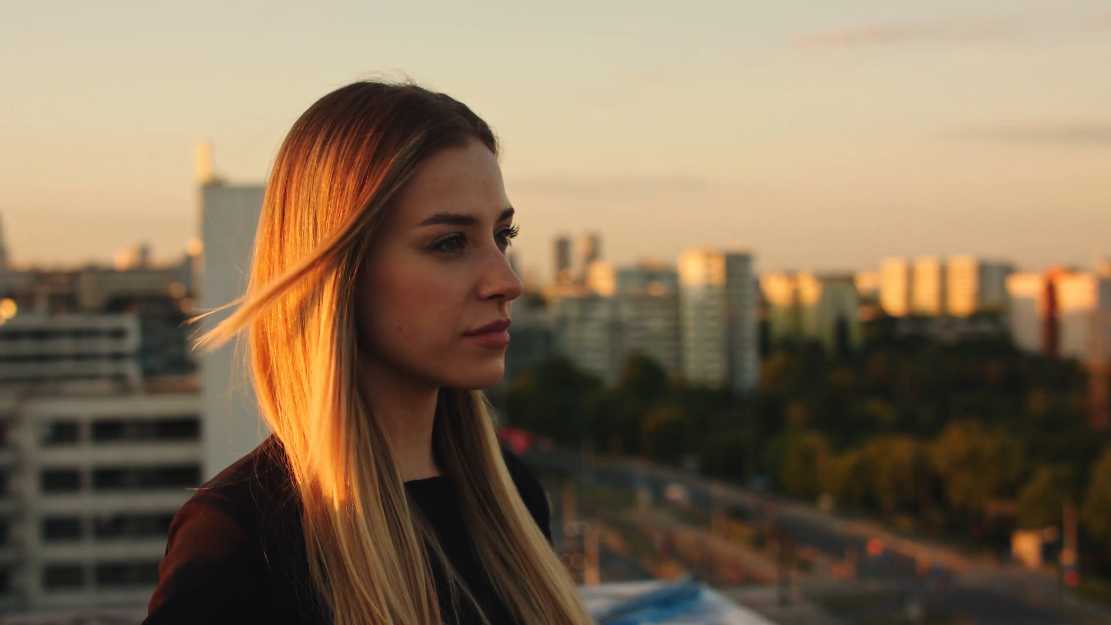 An Angel Overlooking the City · Free Stock Video