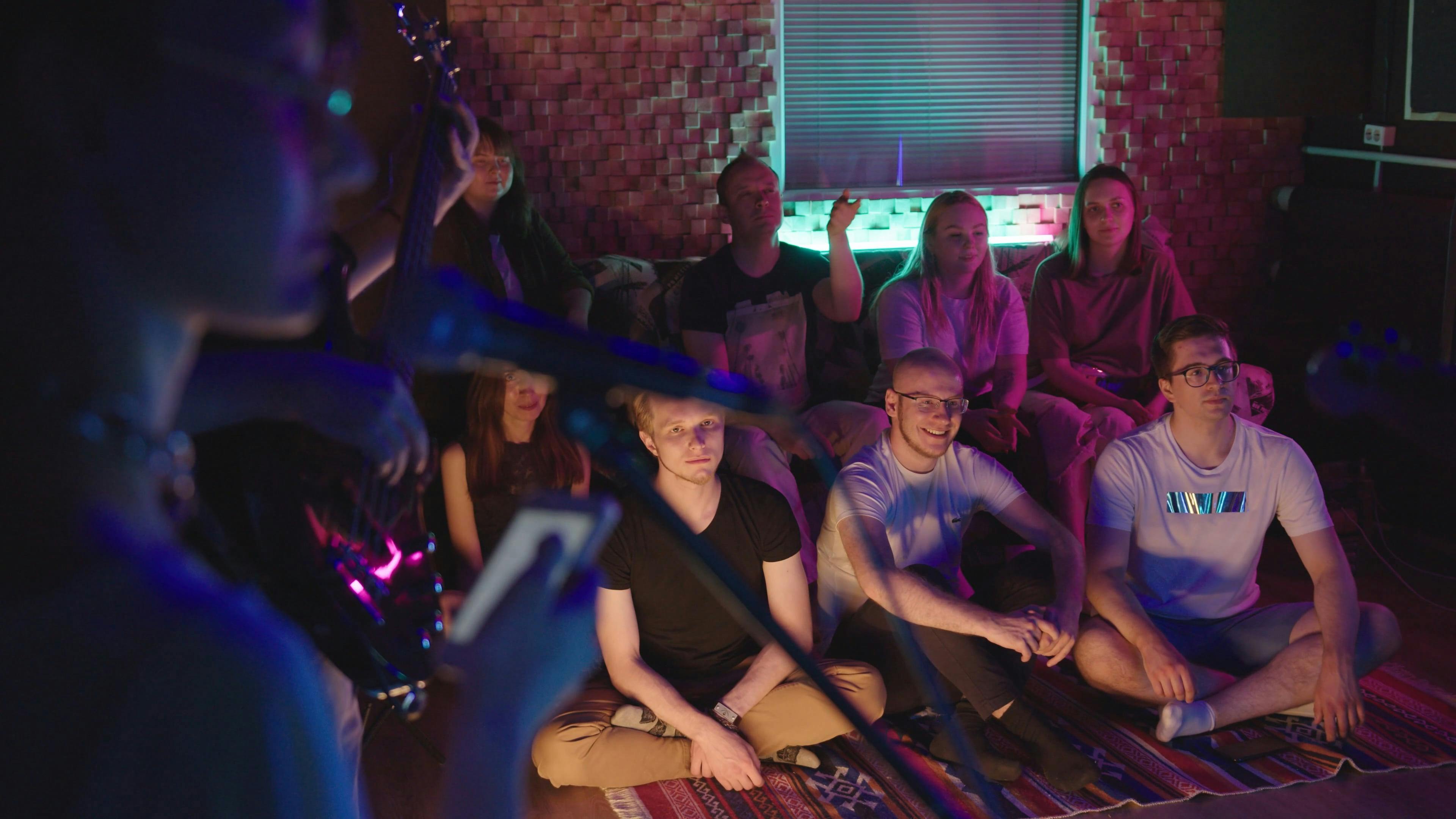 People Watching Live Performance of a Band Free Stock Video Footage ...