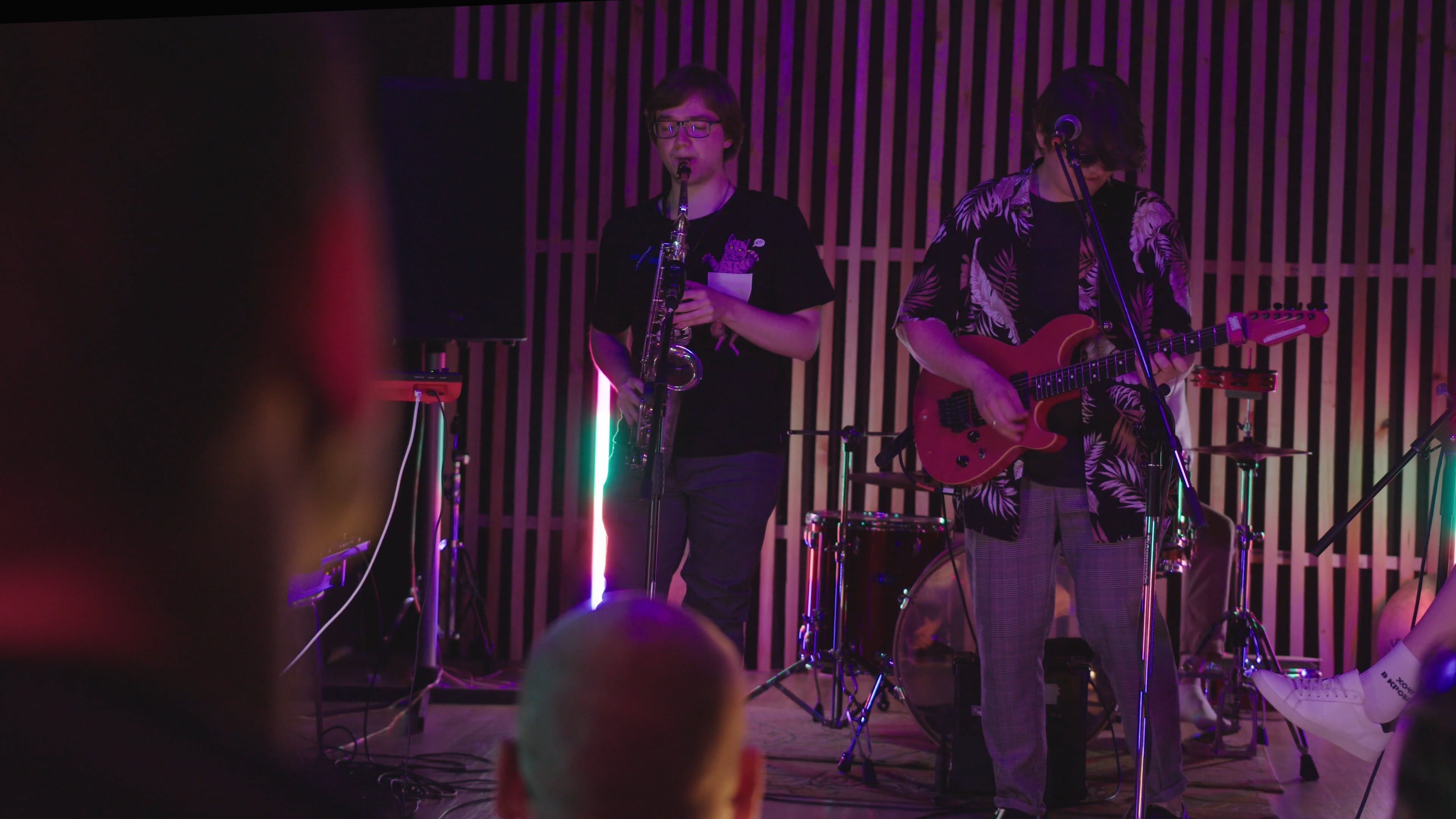 A Band Performing Live Onstage · Free Stock Video