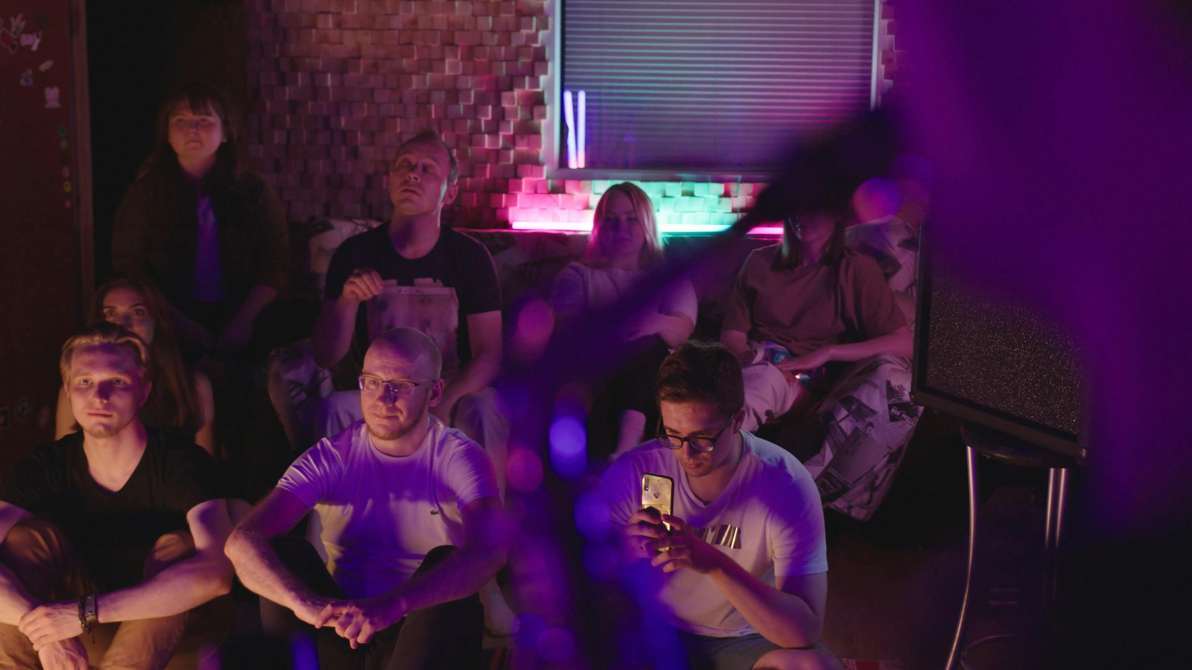 A Group of People Watching a Concert in a Room Free Stock Video Footage ...