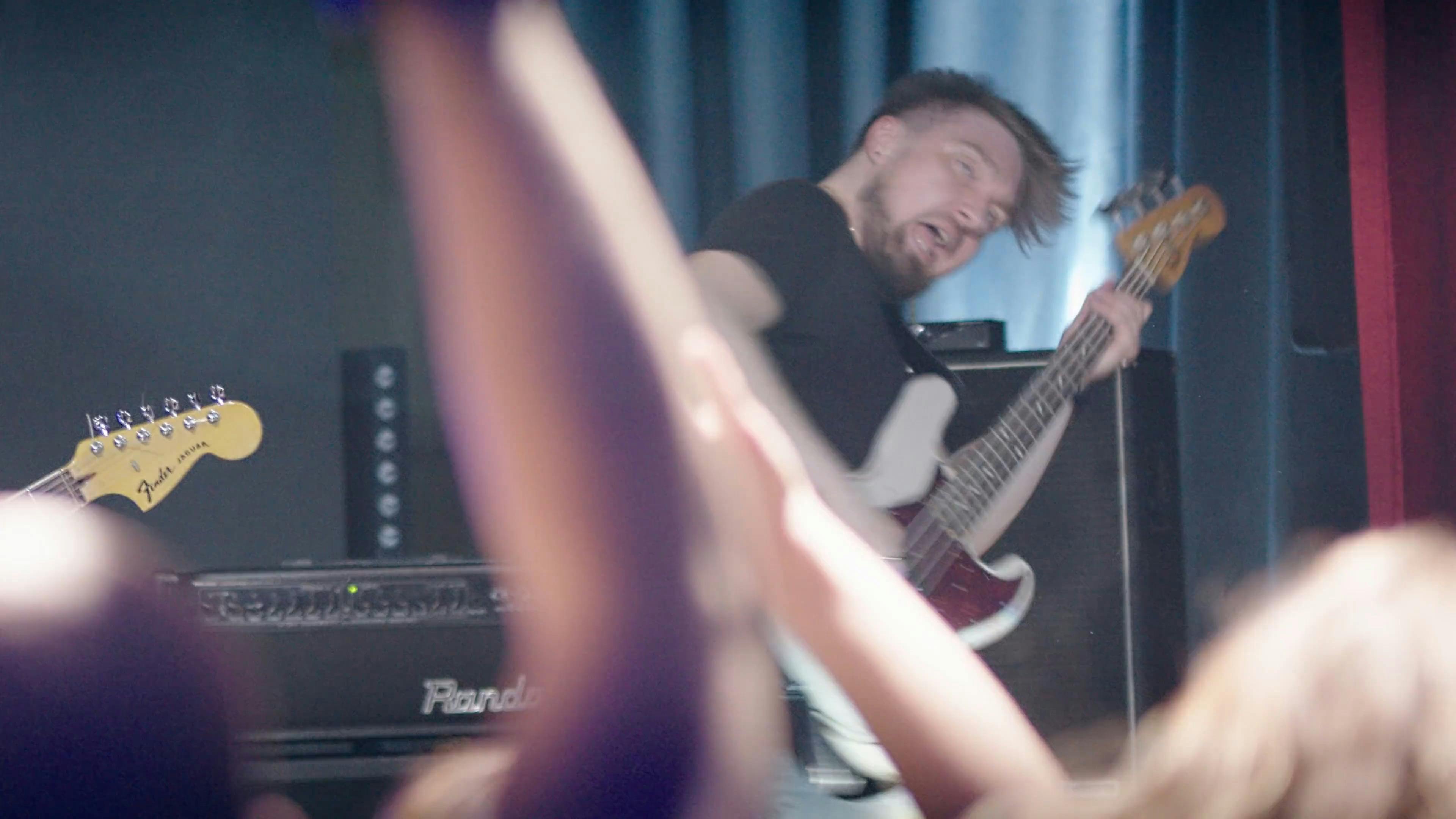 Person Video Recording the Performance of a Band Free Stock Video ...