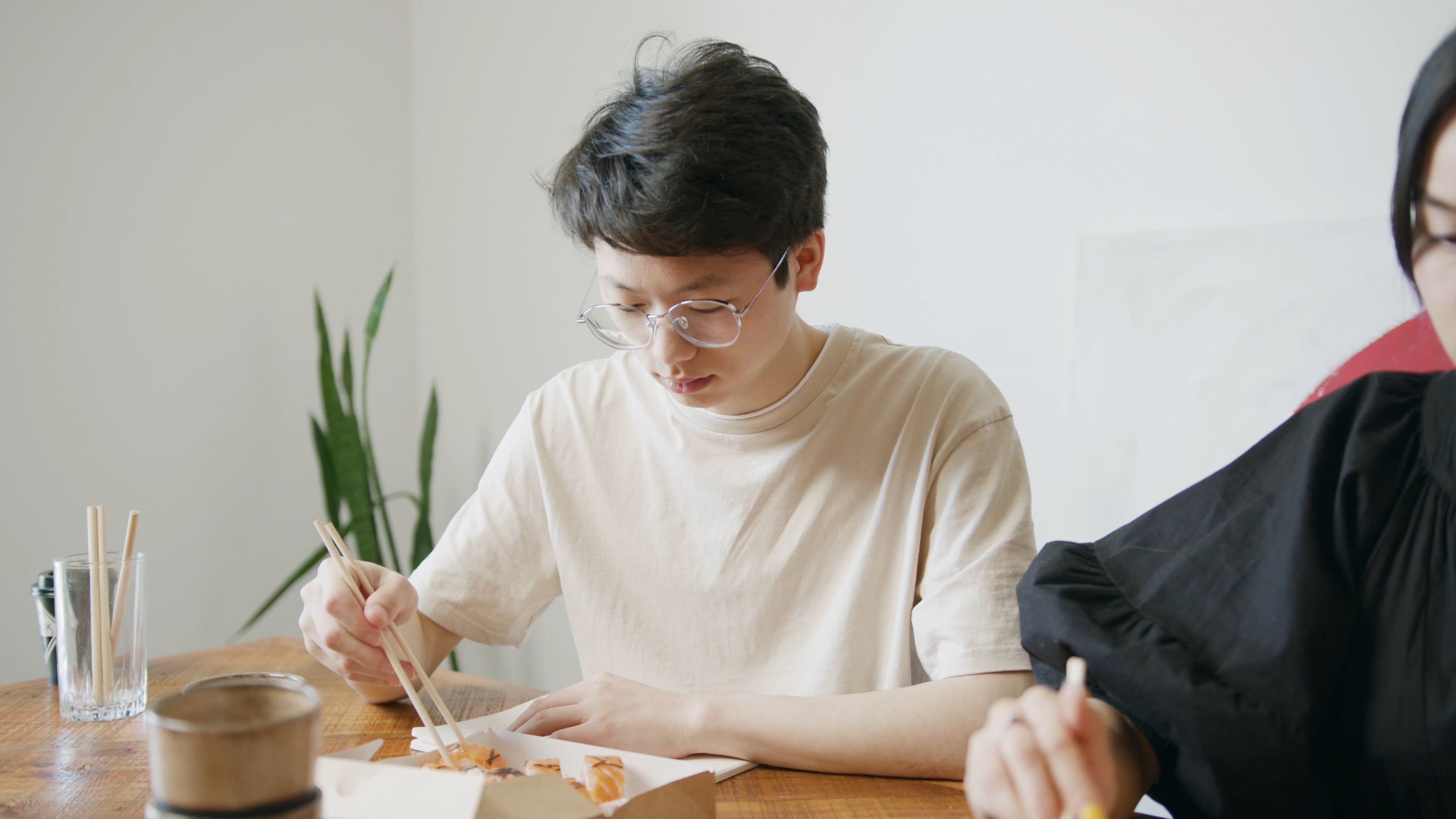 A Man Using Chopsticks Free Stock Video Footage, Royalty-Free 4K & HD ...