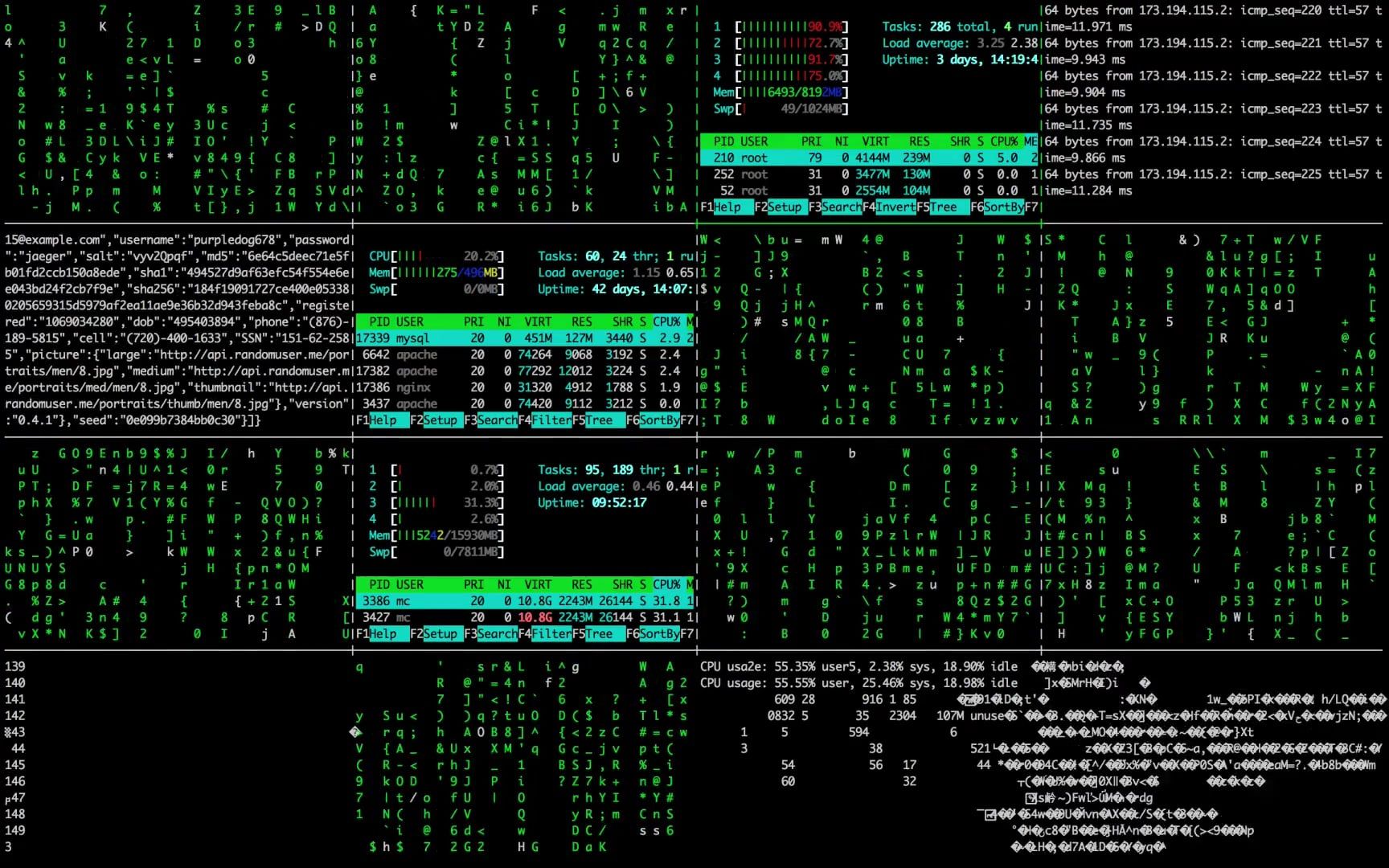 Matrice, Console, Hacking, Codice · Video gratuito