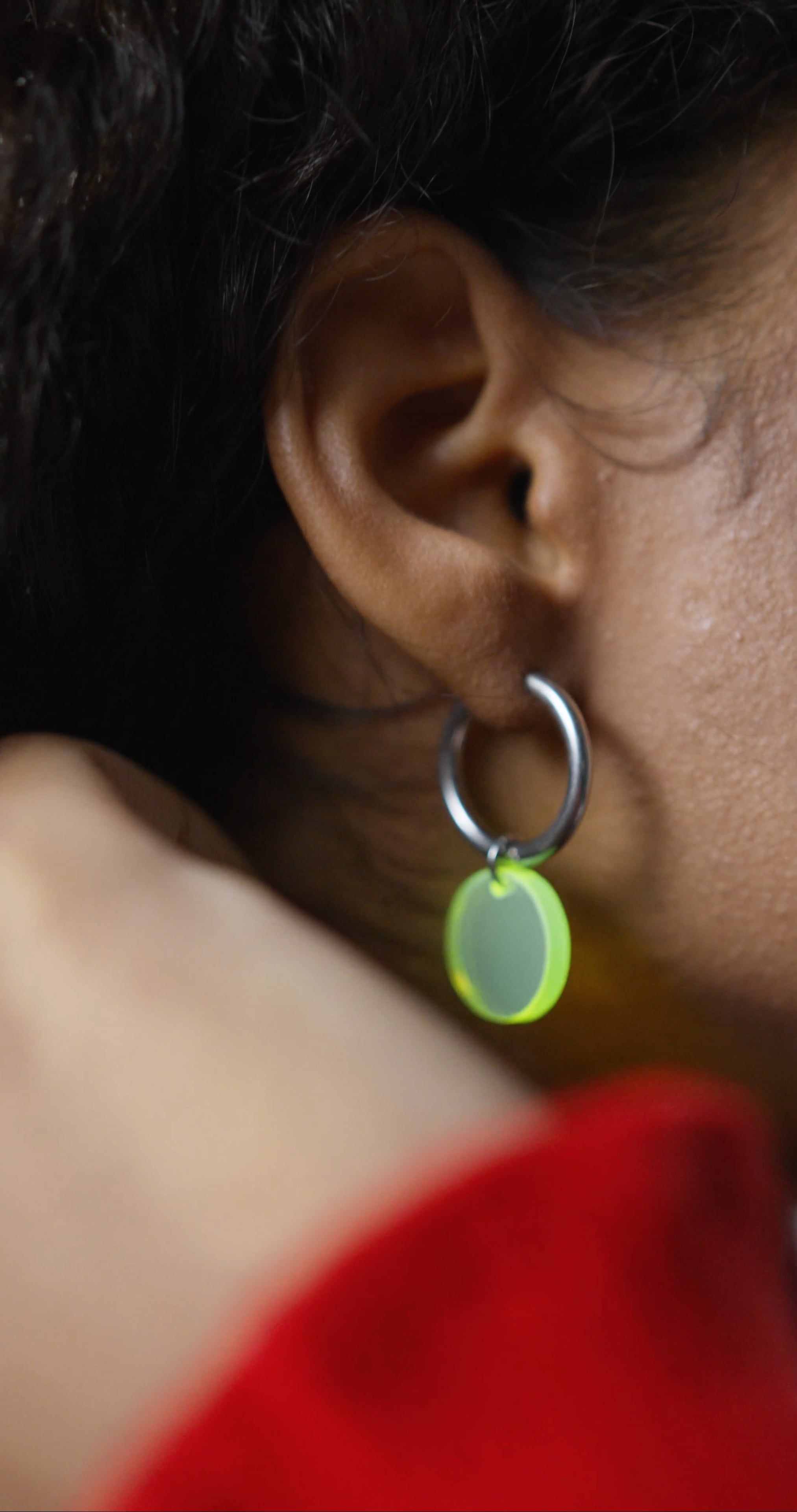 Close-up Shot of an Earring · Free Stock Video