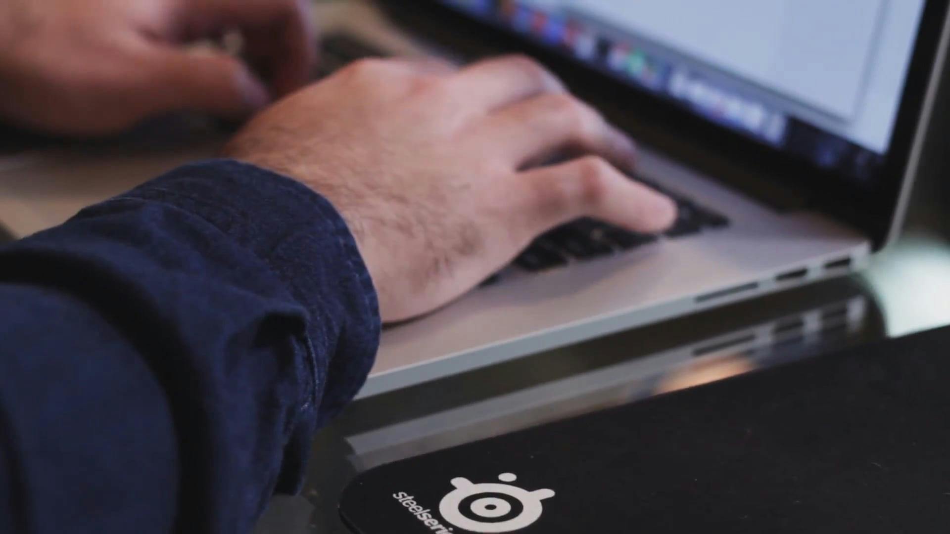 Person Typing Fast · Free Stock Video