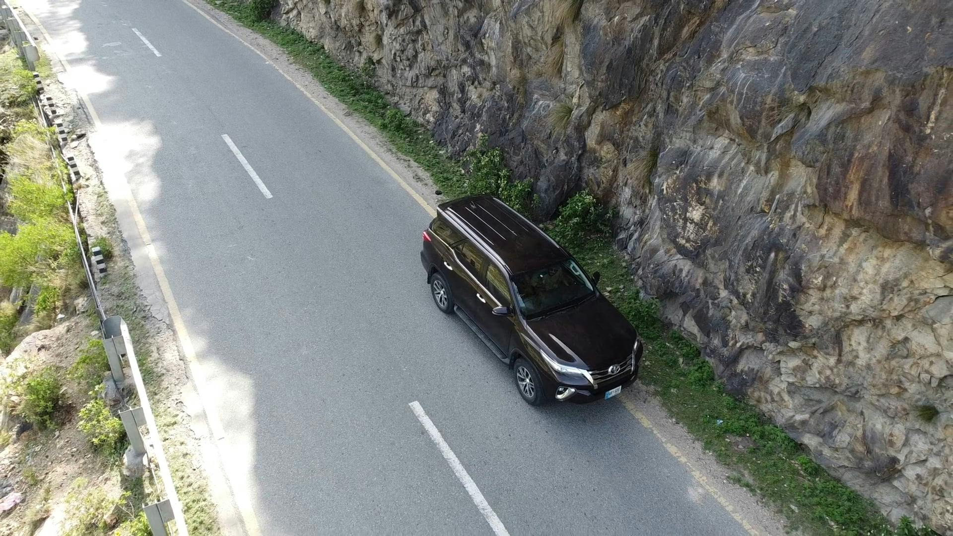 Car Driving Along Cliff Road Free Stock Video Footage, Royalty-Free 4K ...