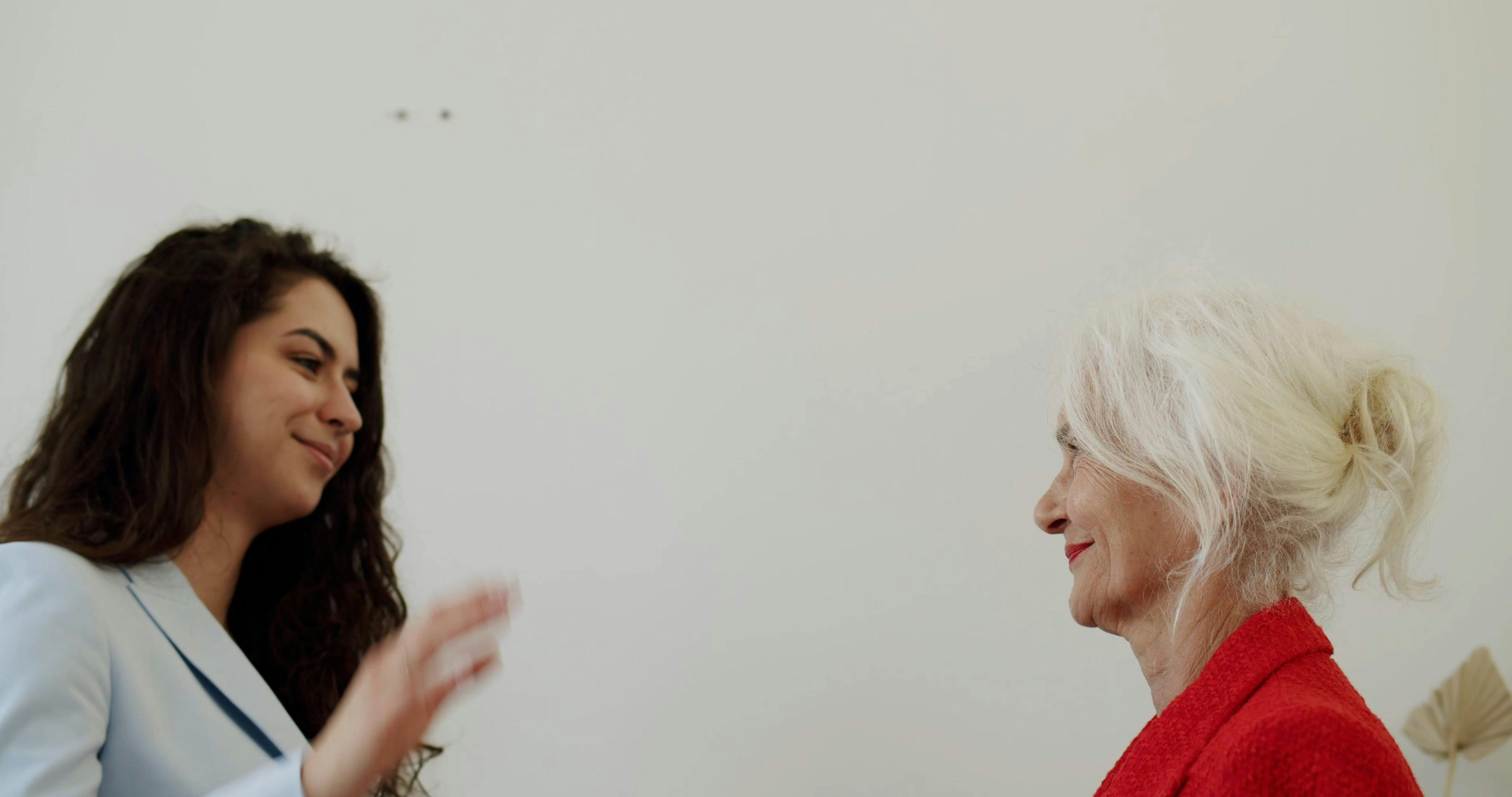 Businesswomen Doing High Five · Free Stock Video