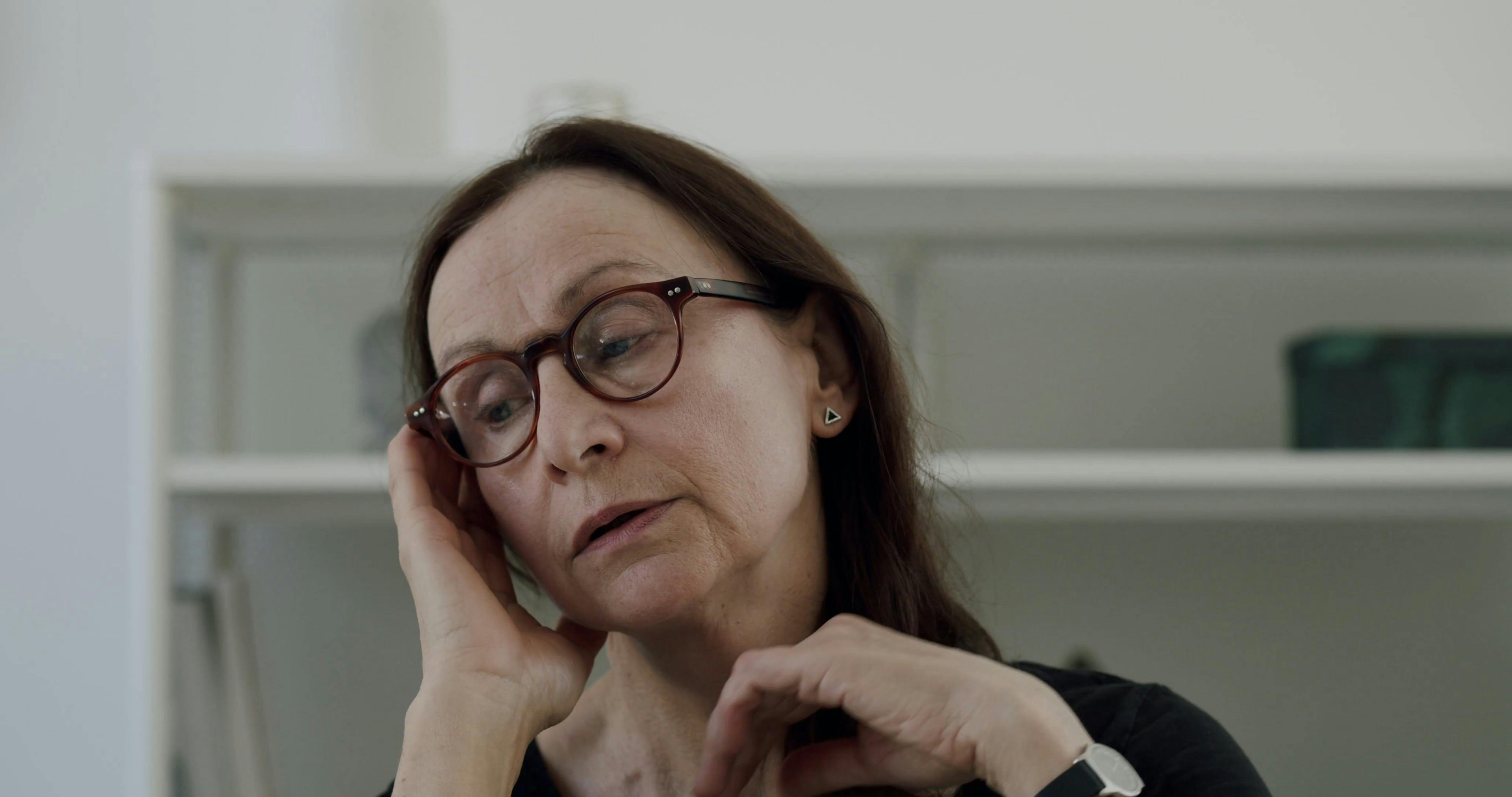 A Close Up of a Grieving Elderly Woman Free Stock Video Footage ...