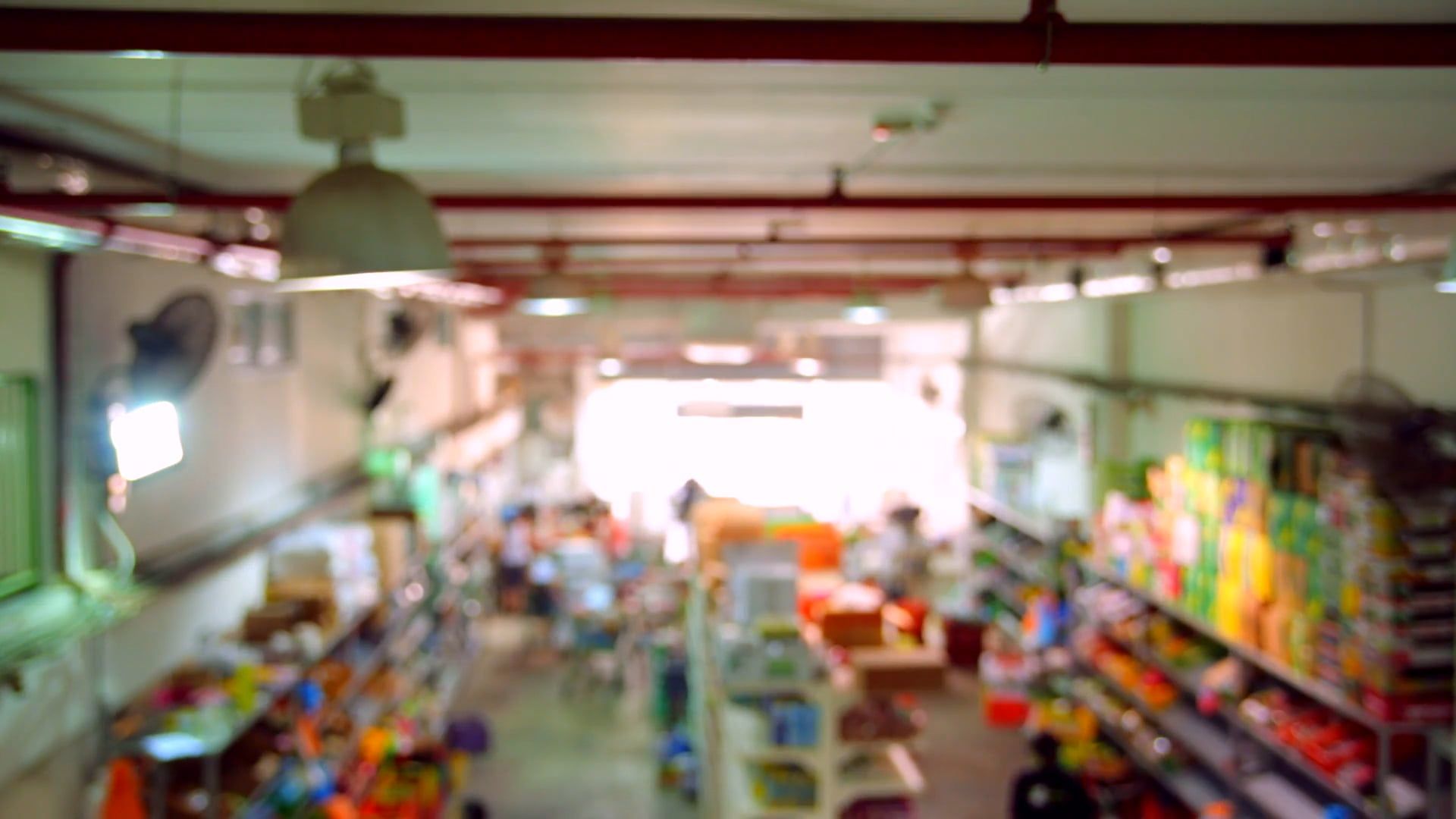 Blurry Footage of People Inside a Grocery Store · Free Stock Video