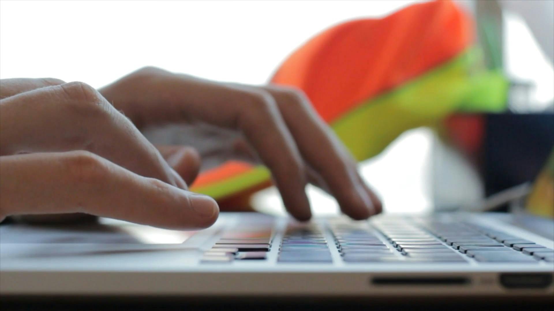 Close Up Video Of Typing On Keyboard · Free Stock Video