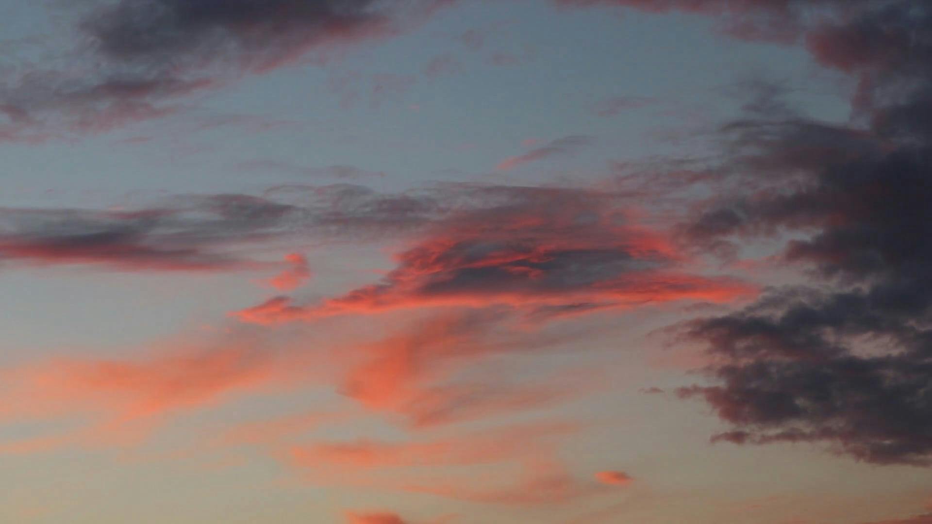 Red And Dark Clouds Video · Free Stock Video