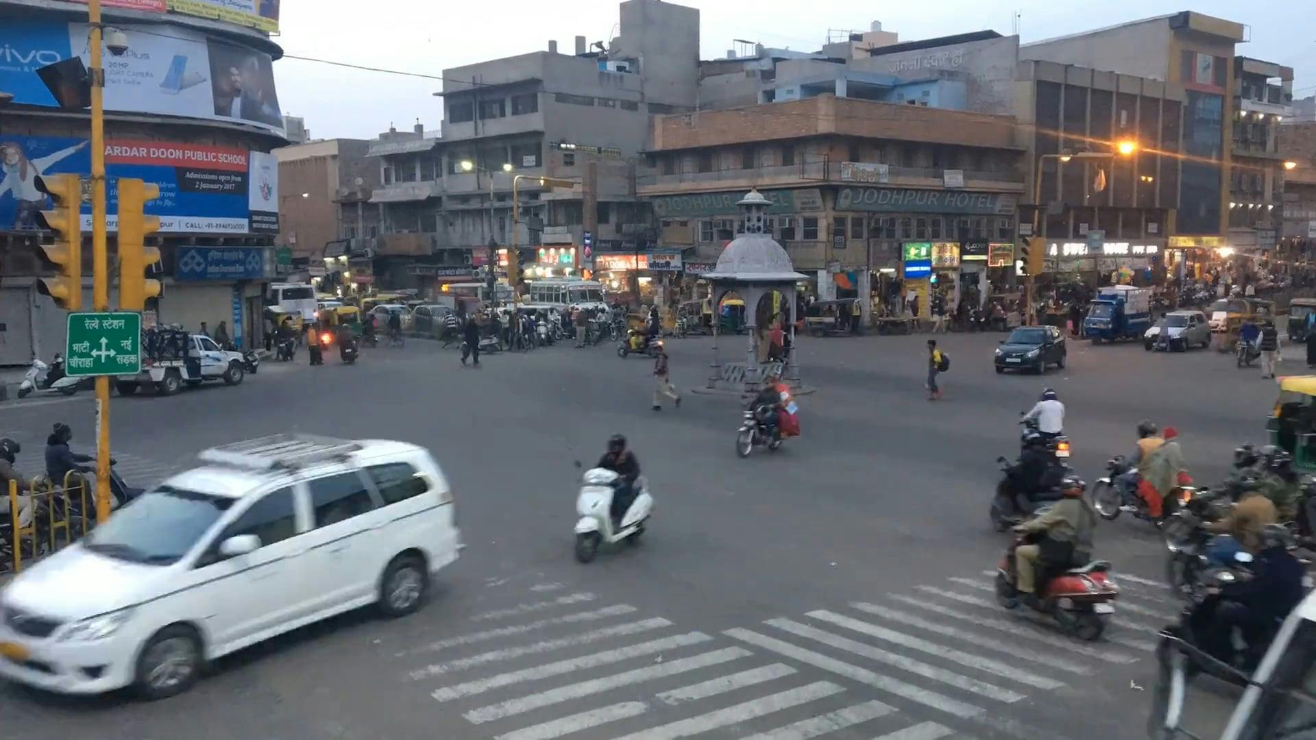 Black And White Video Of A Busy Street Free Stock Video Footage ...