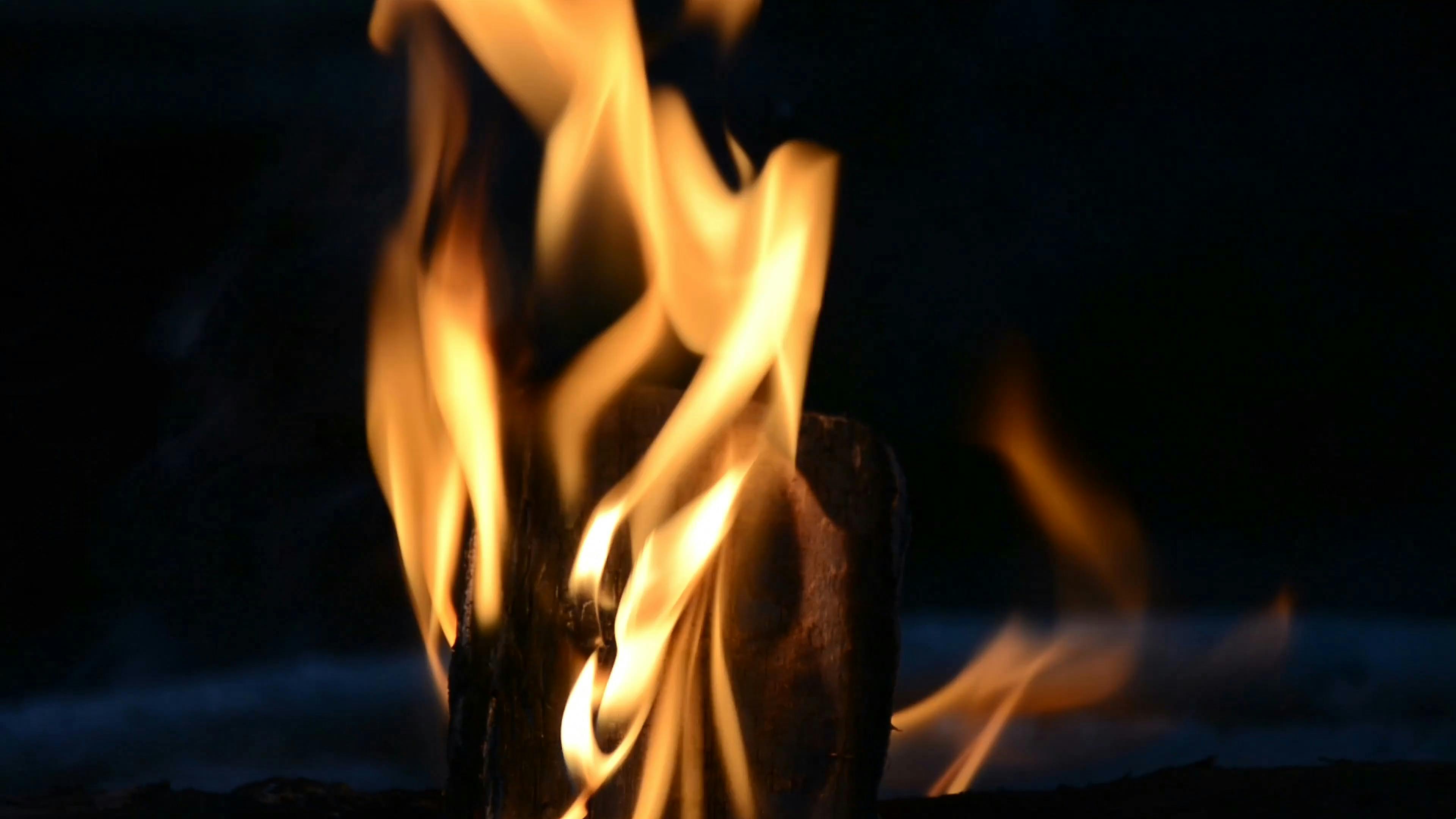 A Close-Up Video of an Orange Flame Free Stock Video Footage, Royalty ...