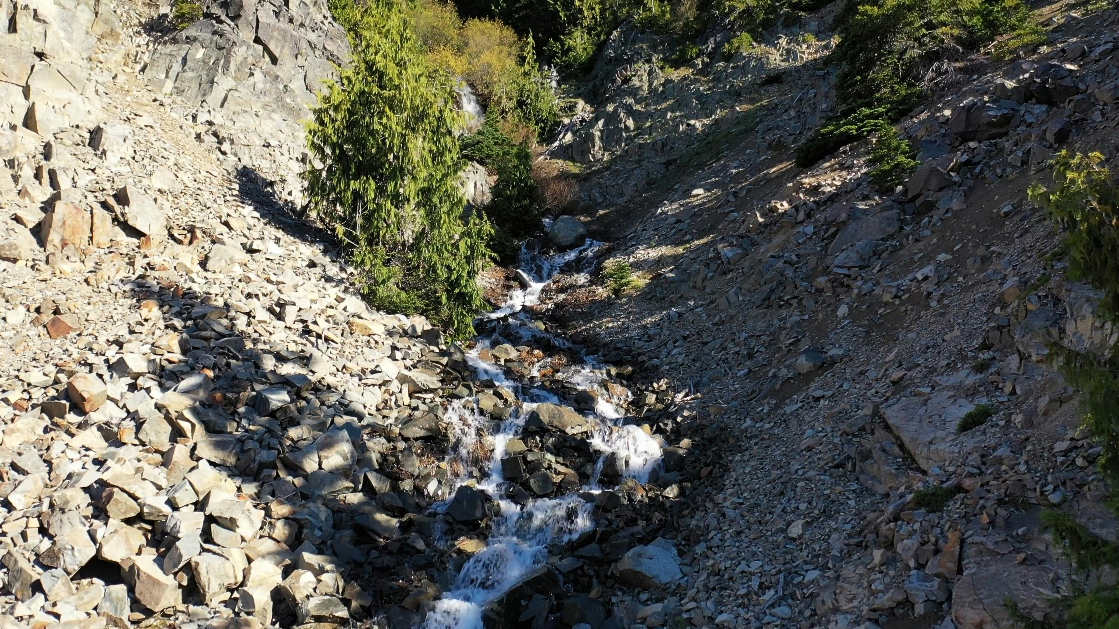 Drone Footage Of A Streaming River · Free Stock Video