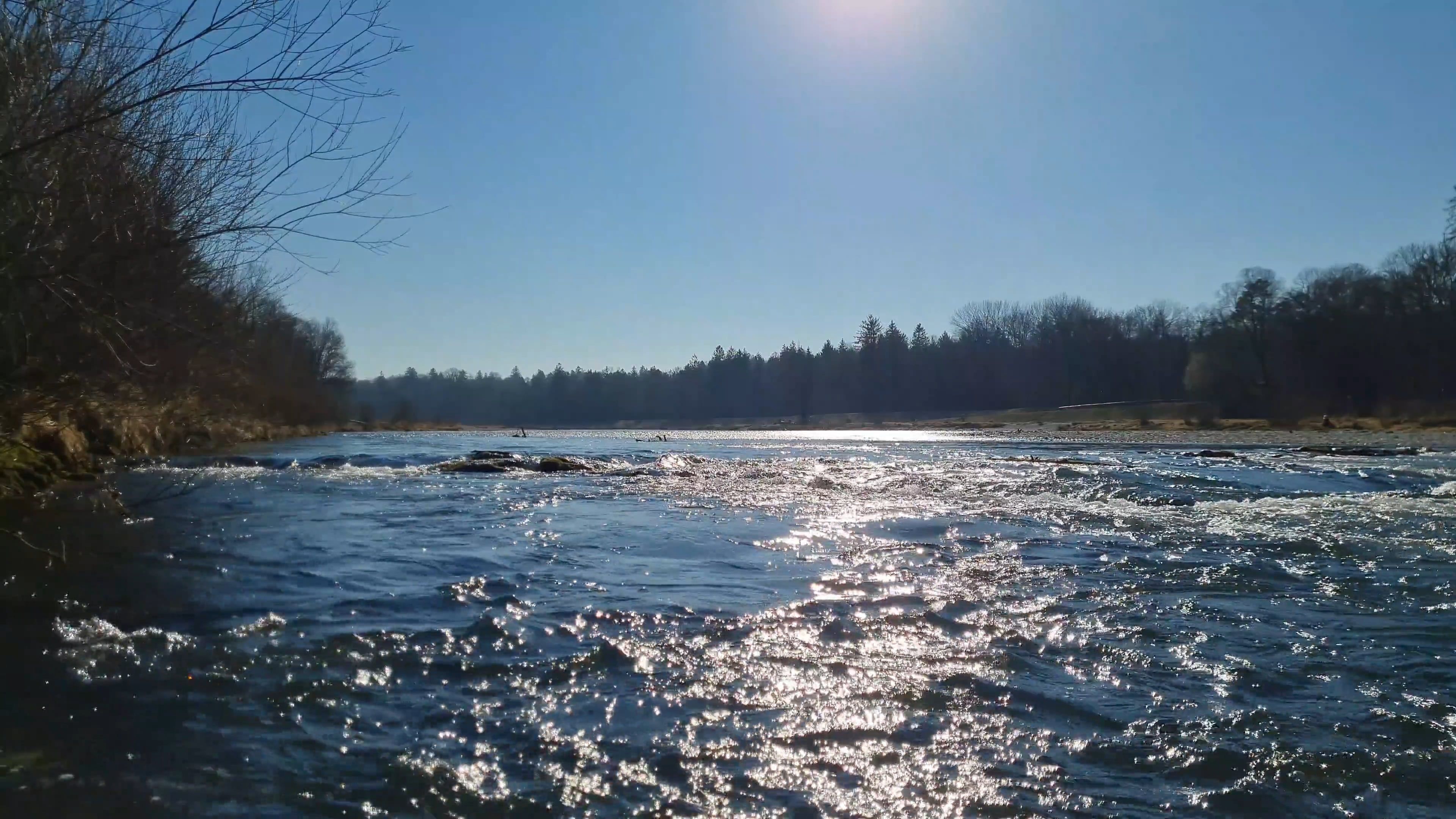 Close Up Video of Water Flowing in the River Free Stock Video Footage ...