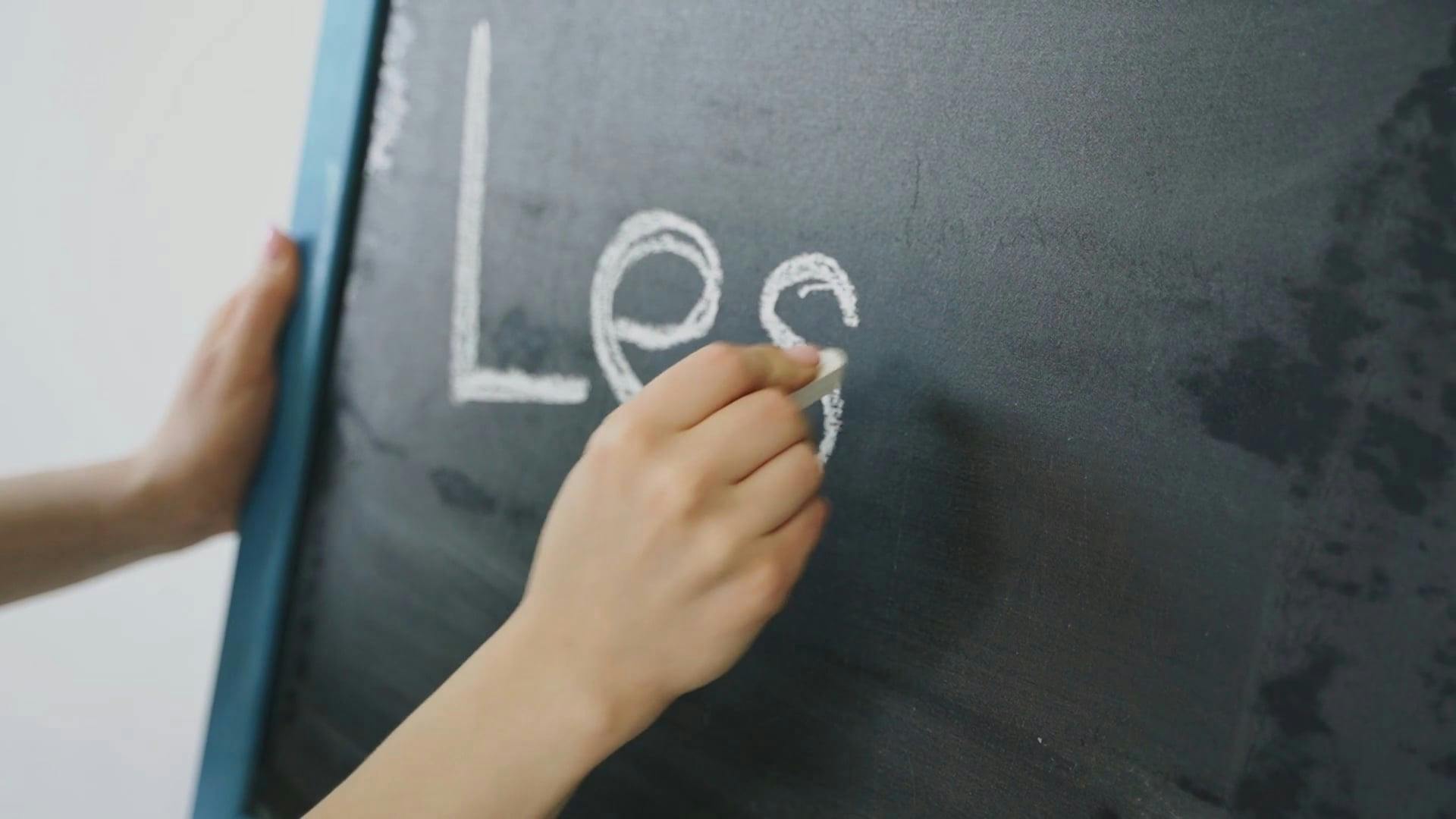 Person Writing On Blackboard Free Stock Video Footage, Royalty-Free 4K ...