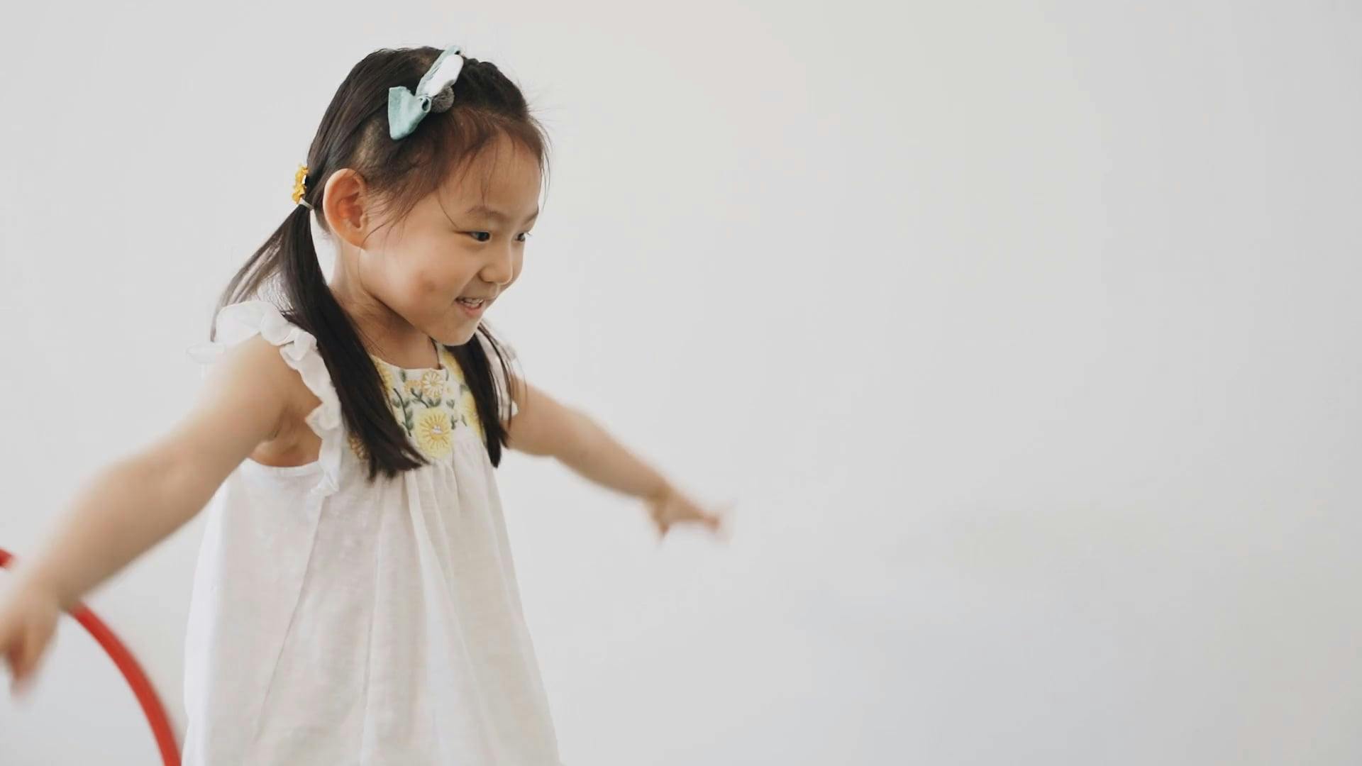 Pretty Girl Doing Arm Rotation Exercise Free Stock Video Footage ...