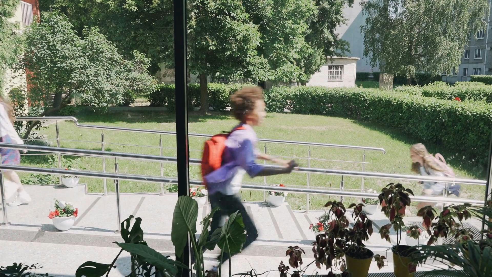 Kids Running in the Campus Free Stock Video Footage, Royalty-Free 4K ...