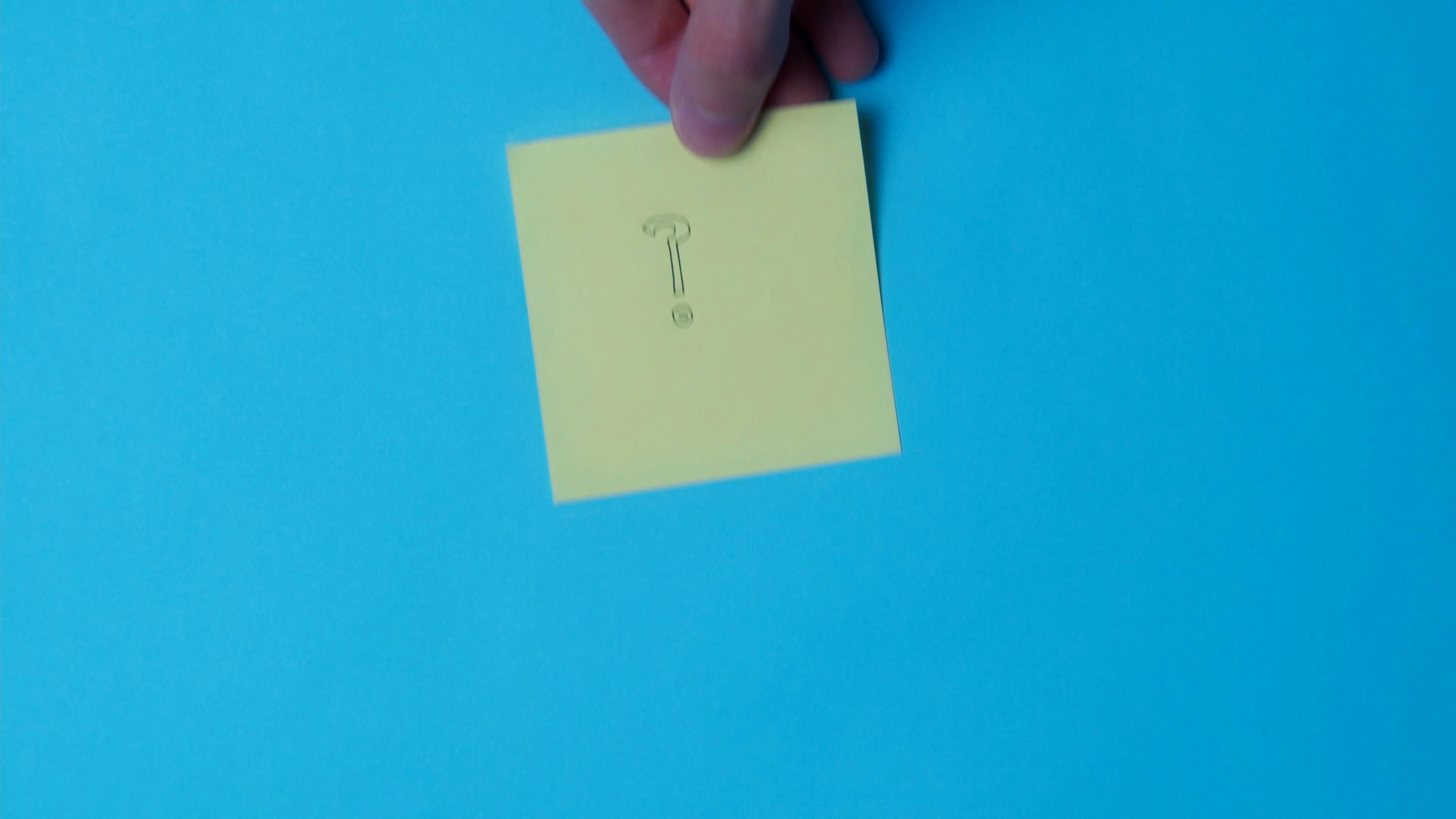A Post It With a Question Mark on It · Free Stock Video