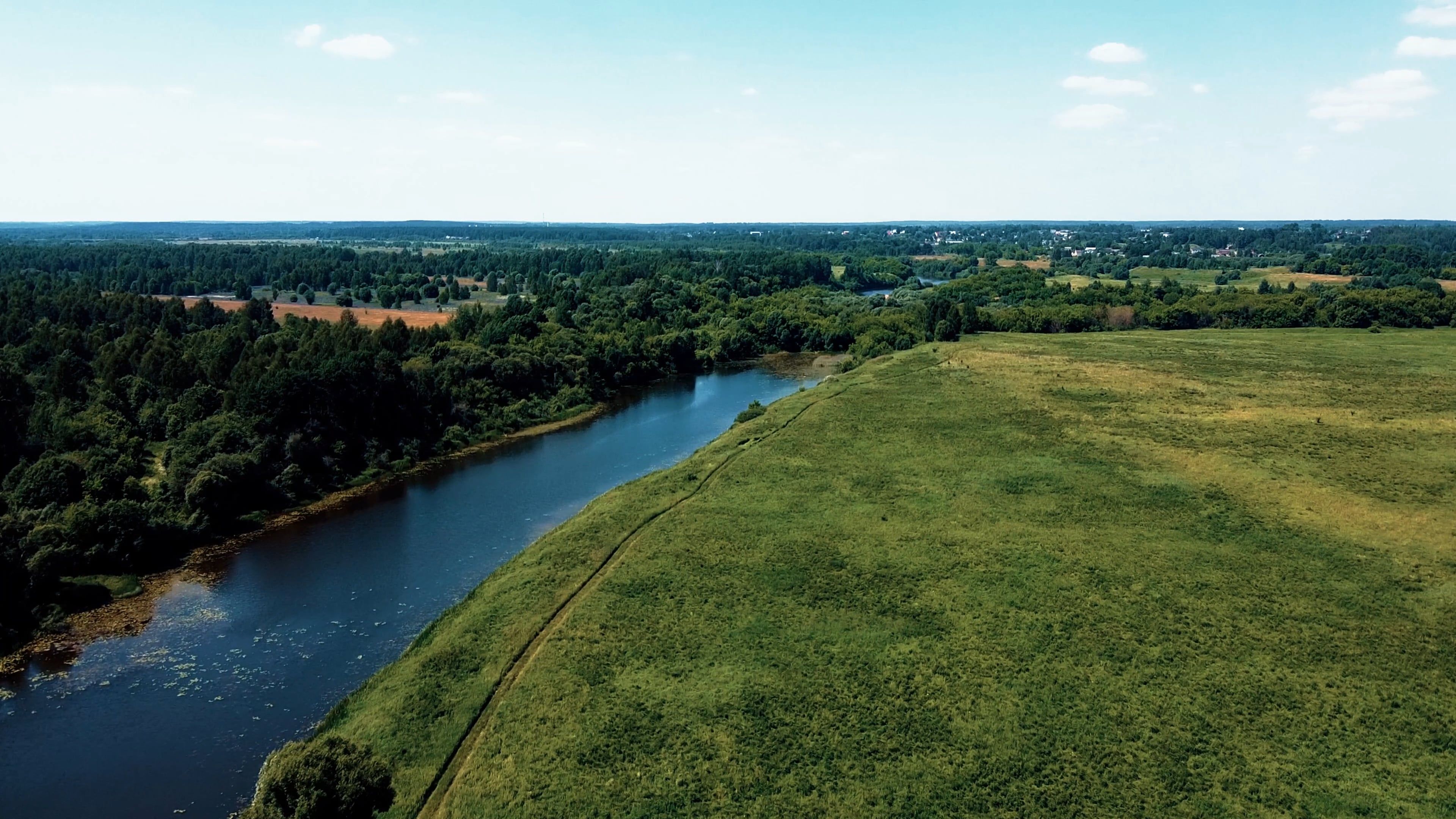 Drone Footage of a River Free Stock Video Footage, Royalty-Free 4K & HD ...