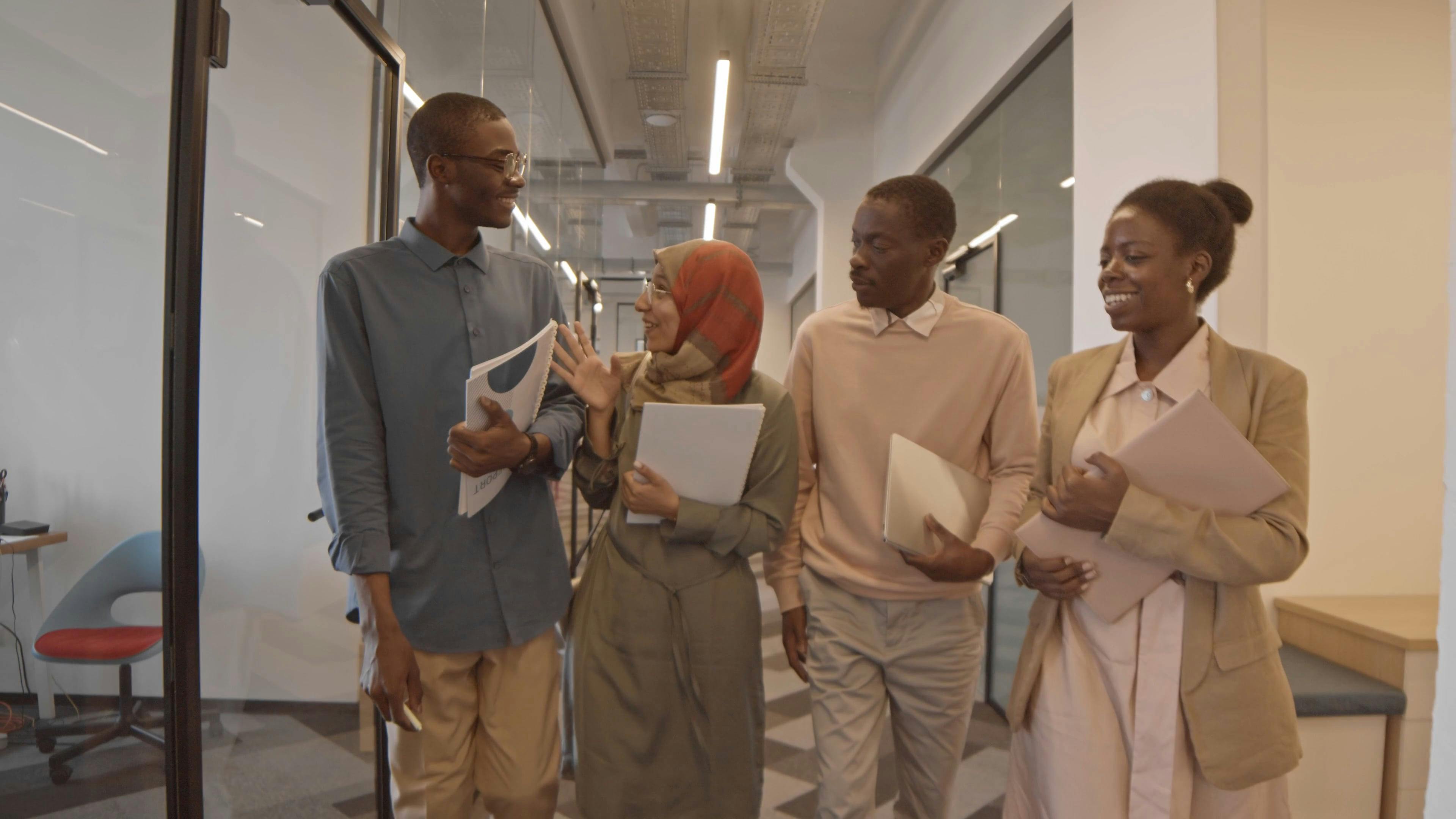 Employees Walking at the Office Free Stock Video Footage, Royalty-Free ...