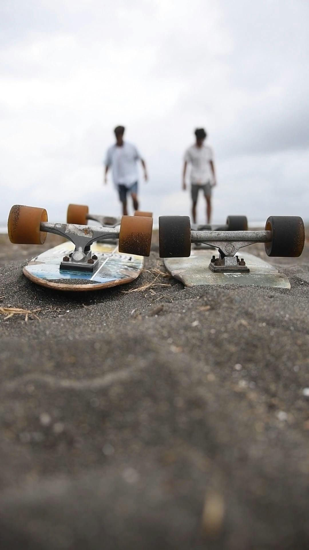 Skateboard on the Beach Sand Free Stock Video Footage, Royalty-Free 4K ...