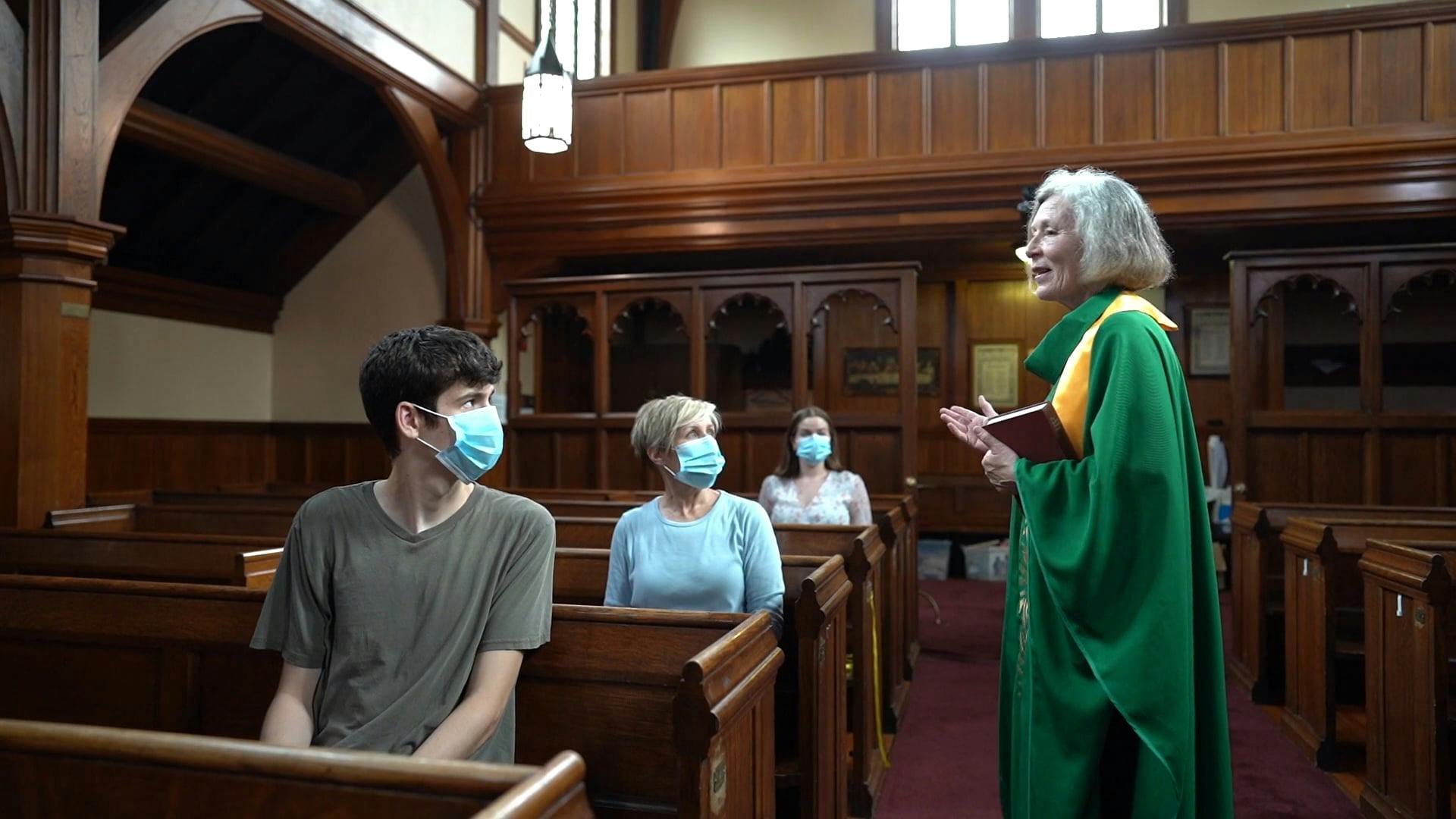 A Female Pastor Talking in Church · Free Stock Video