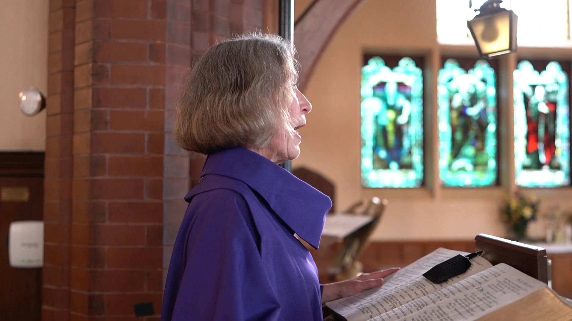 A Woman Pastor Reading a Bible while Doing Preaching Free Stock Video ...