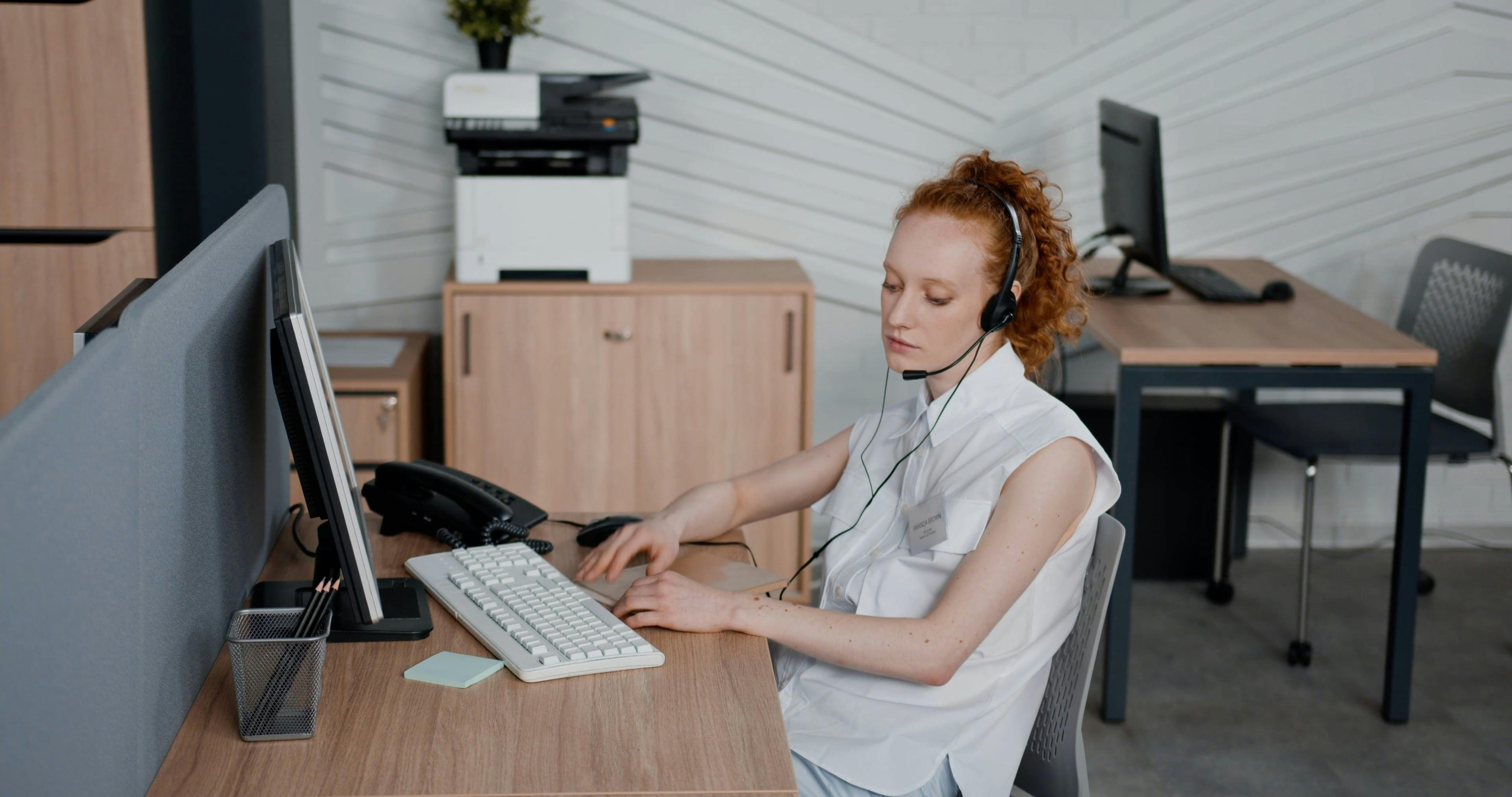 Two Call Center Agents Feeling Bored and Exhausted Free Stock Video ...