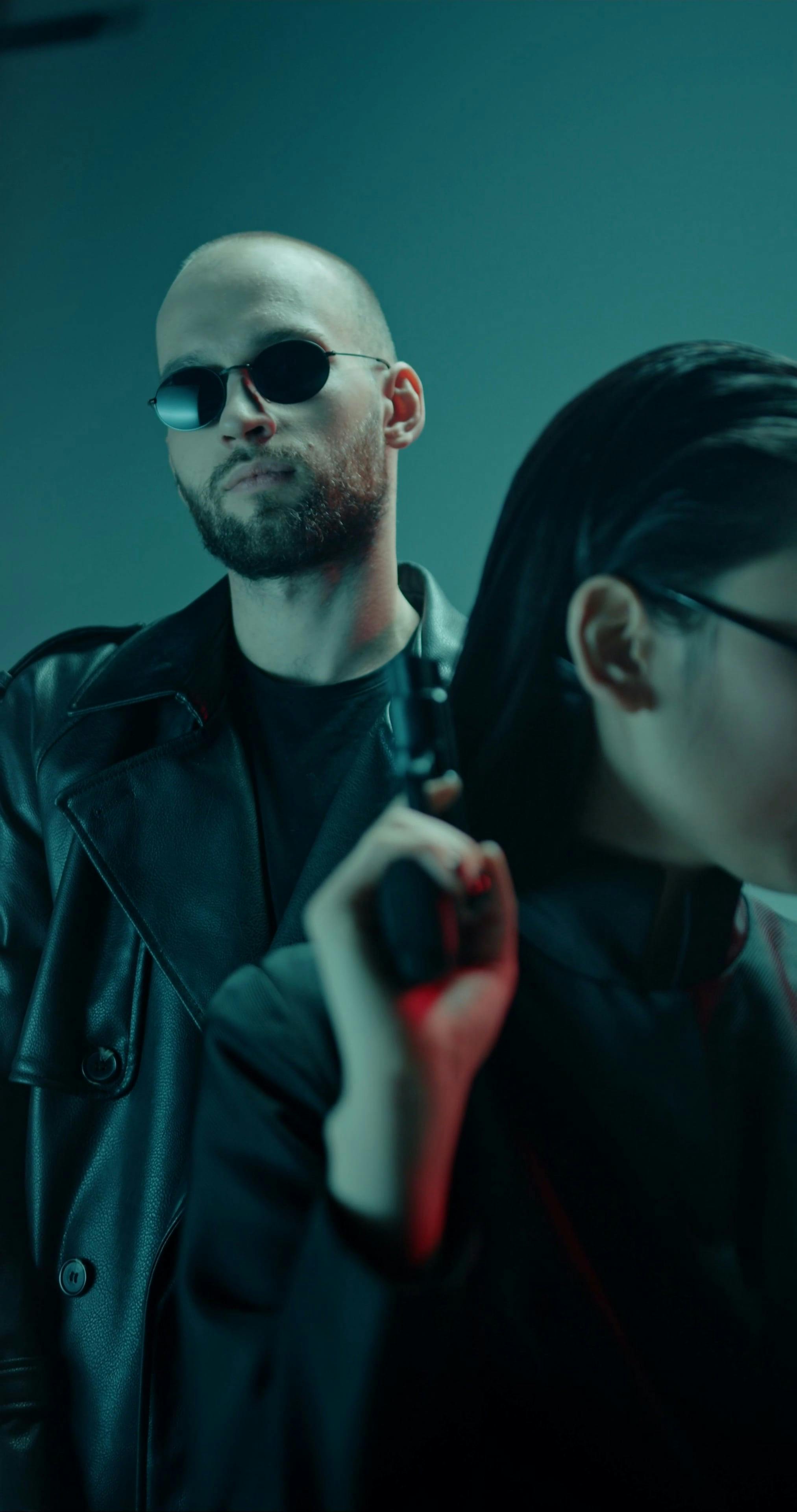 Bald Man Holding a Gun Free Stock Video Footage, Royalty-Free 4K & HD ...