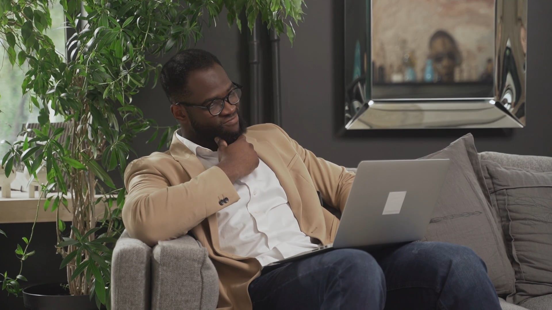 A Man using a Laptop Free Stock Video Footage, Royalty-Free 4K & HD ...