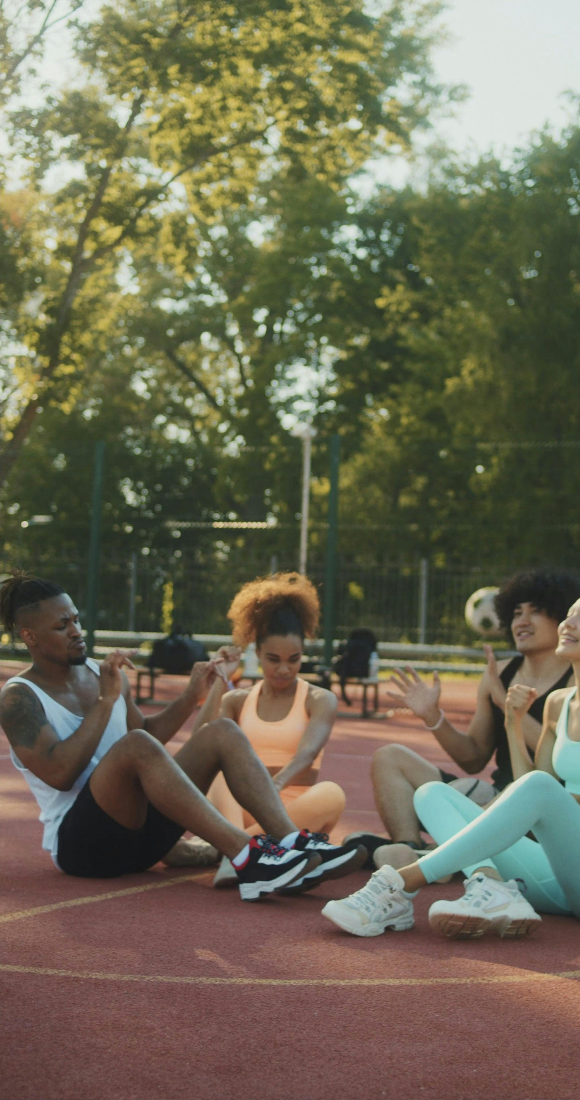 Friends Dancing while Sitting on the Ground Free Stock Video Footage ...