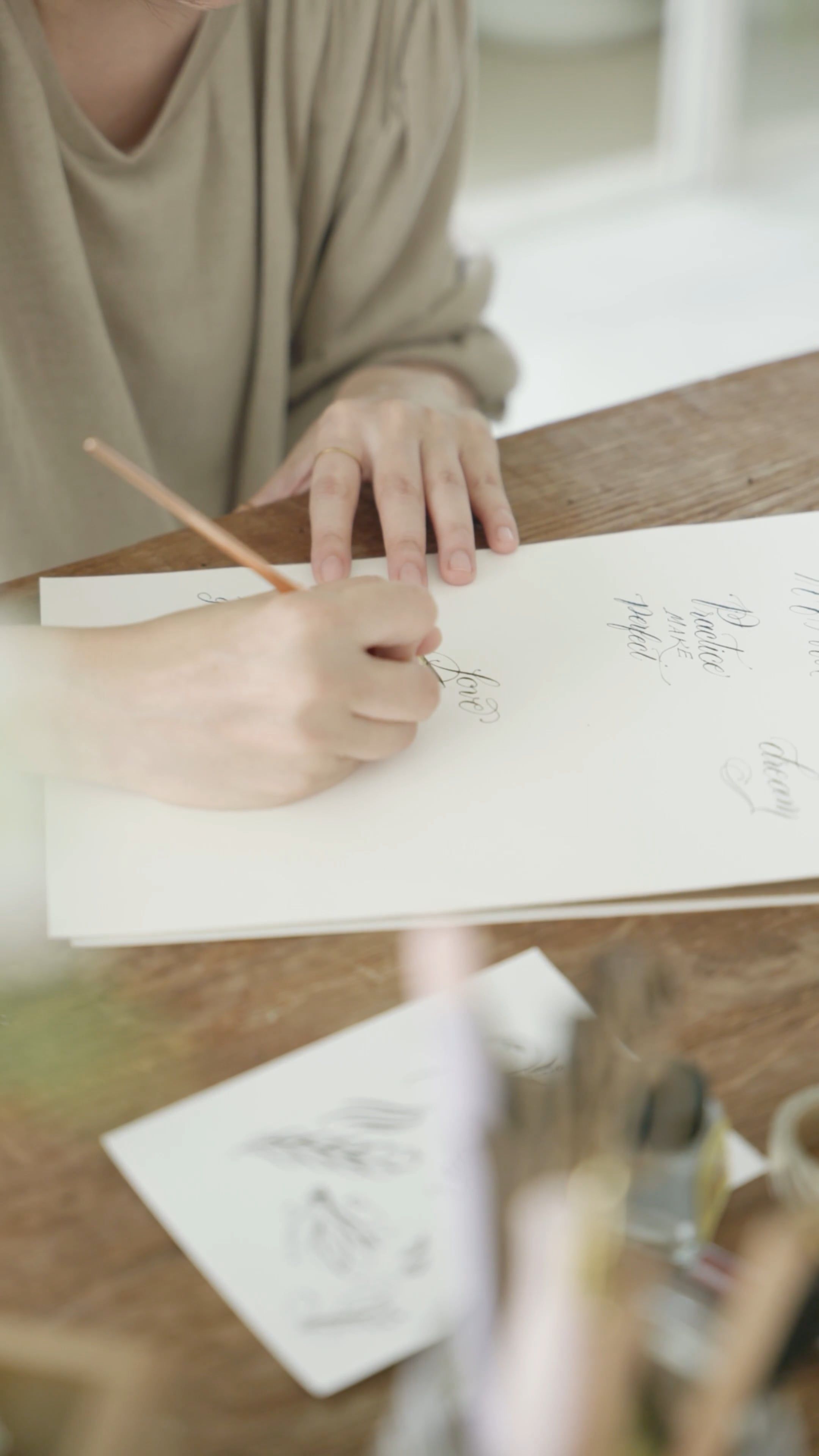 Person Doing Hand Lettering Free Stock Video Footage, Royalty-Free 4K ...