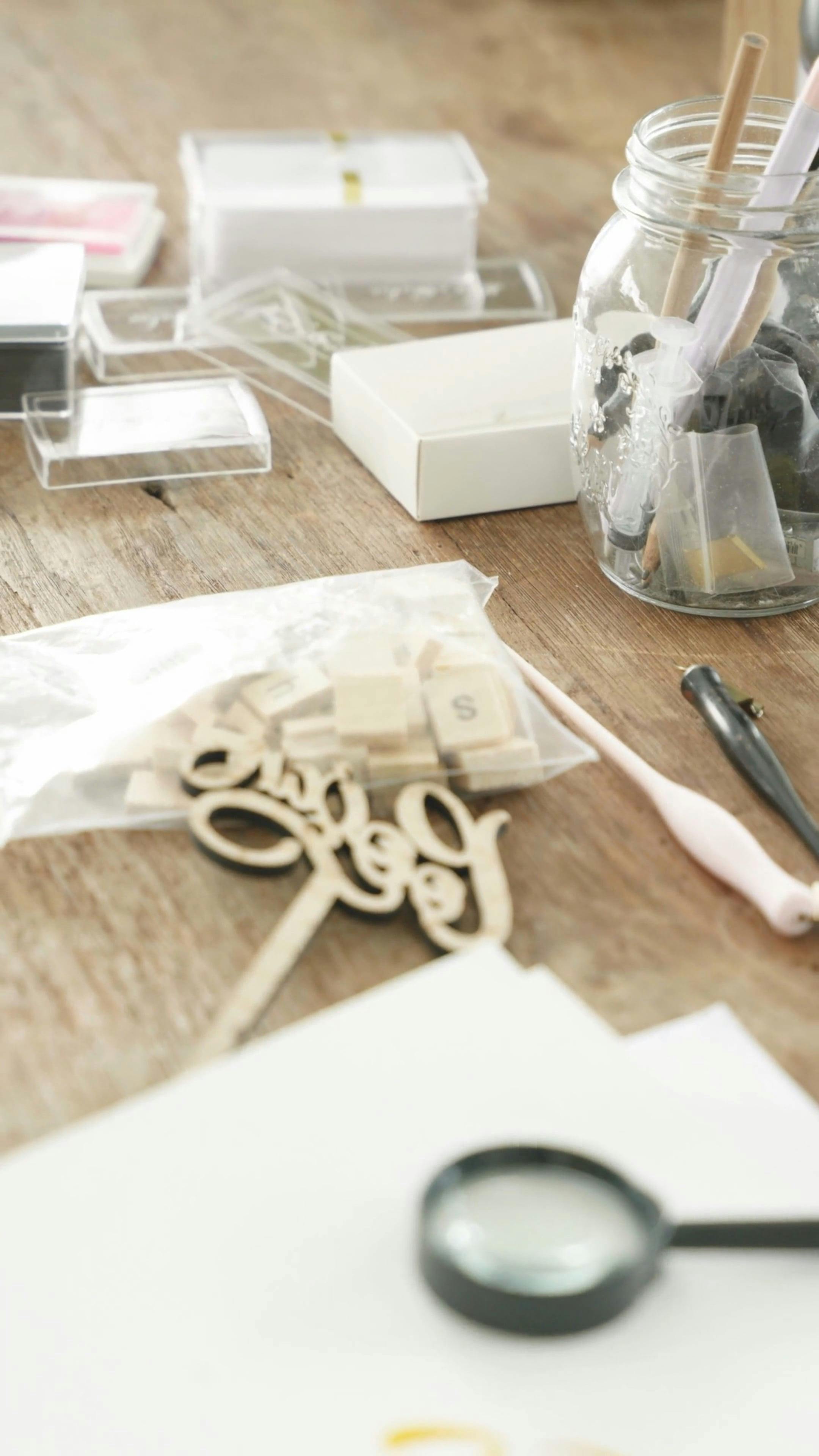 Person Doing Calligraphy in a Wooden Table Free Stock Video Footage ...