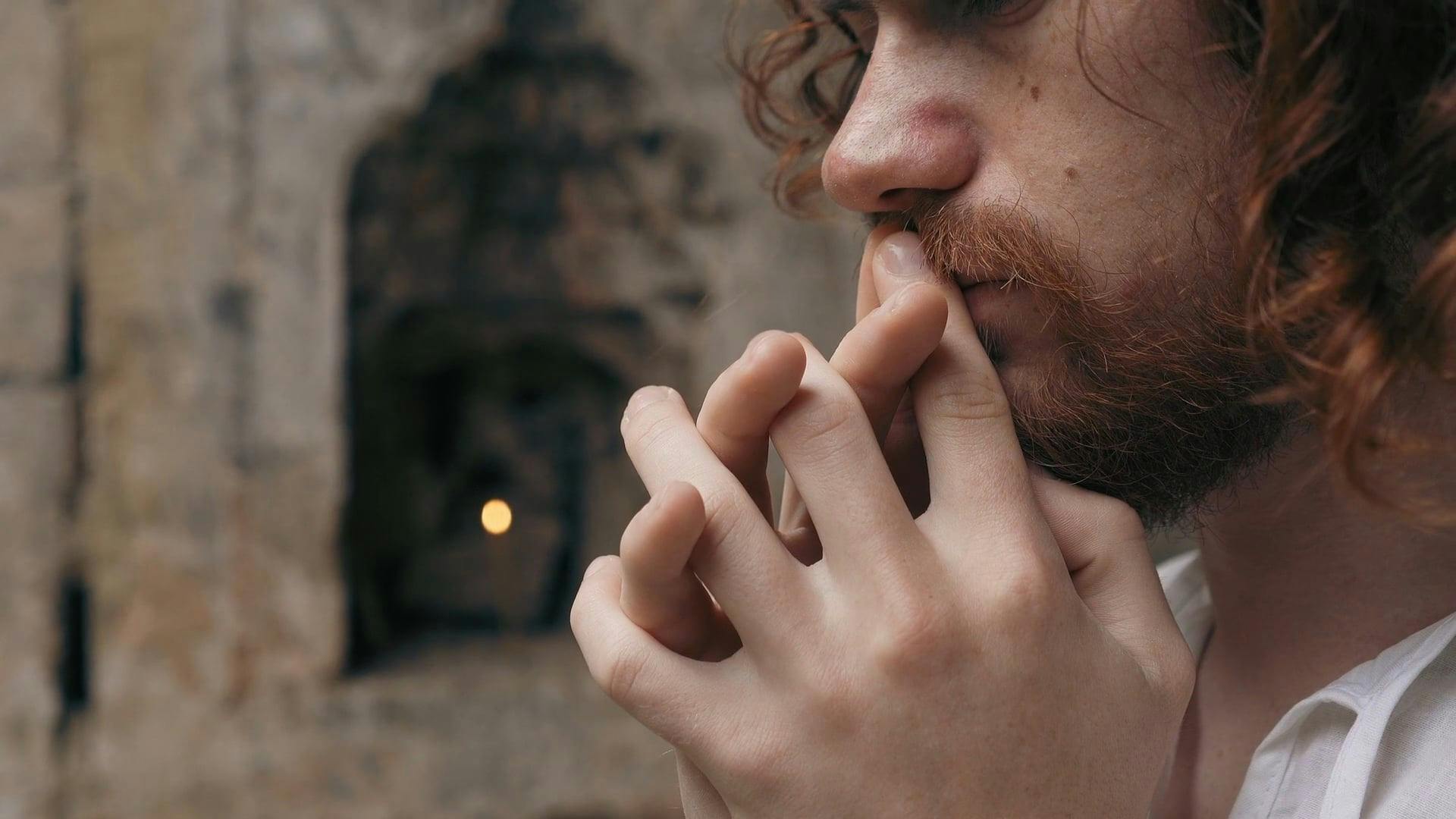 Close up of a Praying Man Free Stock Video Footage, Royalty-Free 4K ...