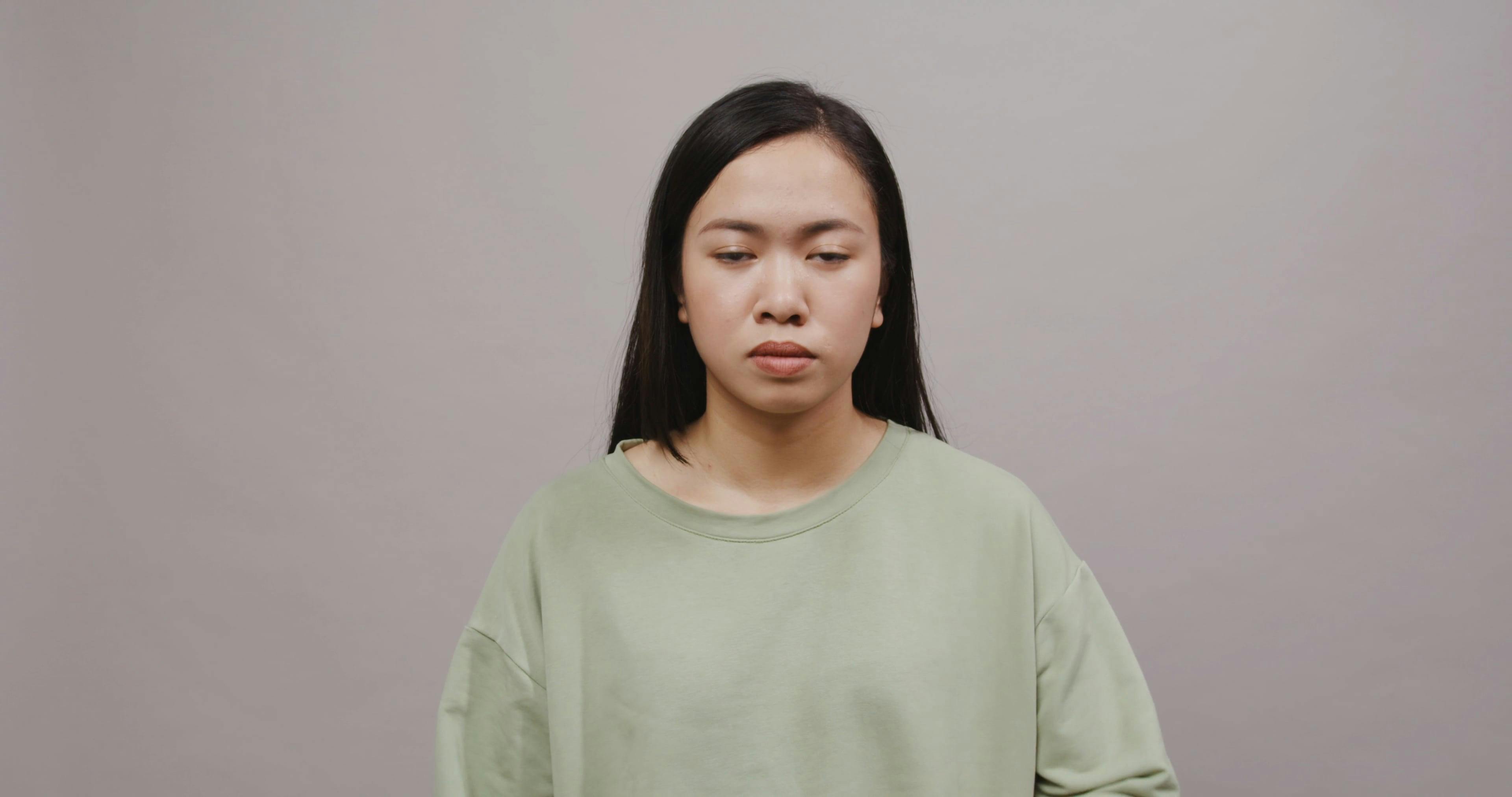 A Woman Biting Her Nail · Free Stock Video