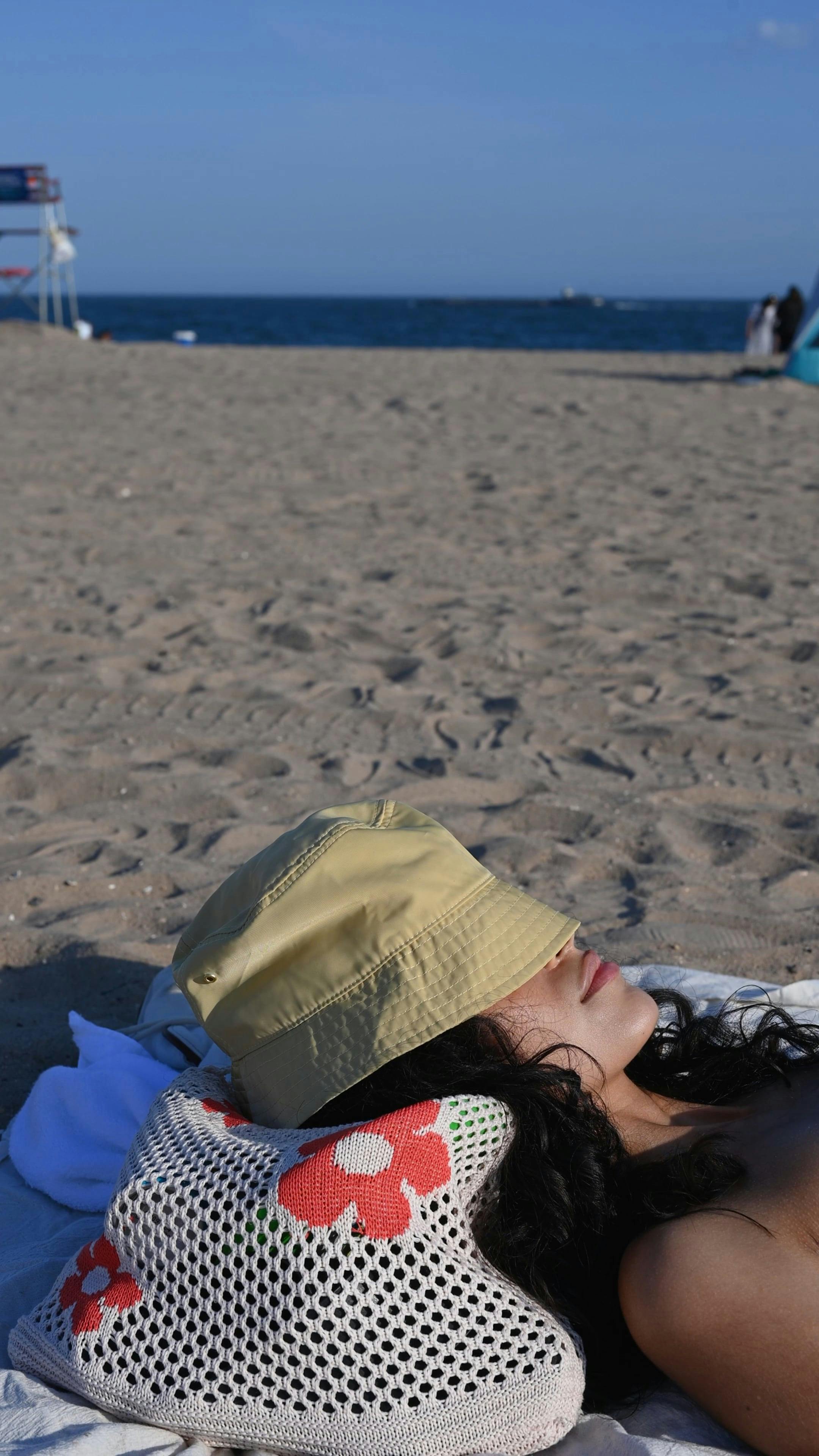 A Bucket Hat Covering a Woman's Face Free Stock Video Footage, Royalty ...