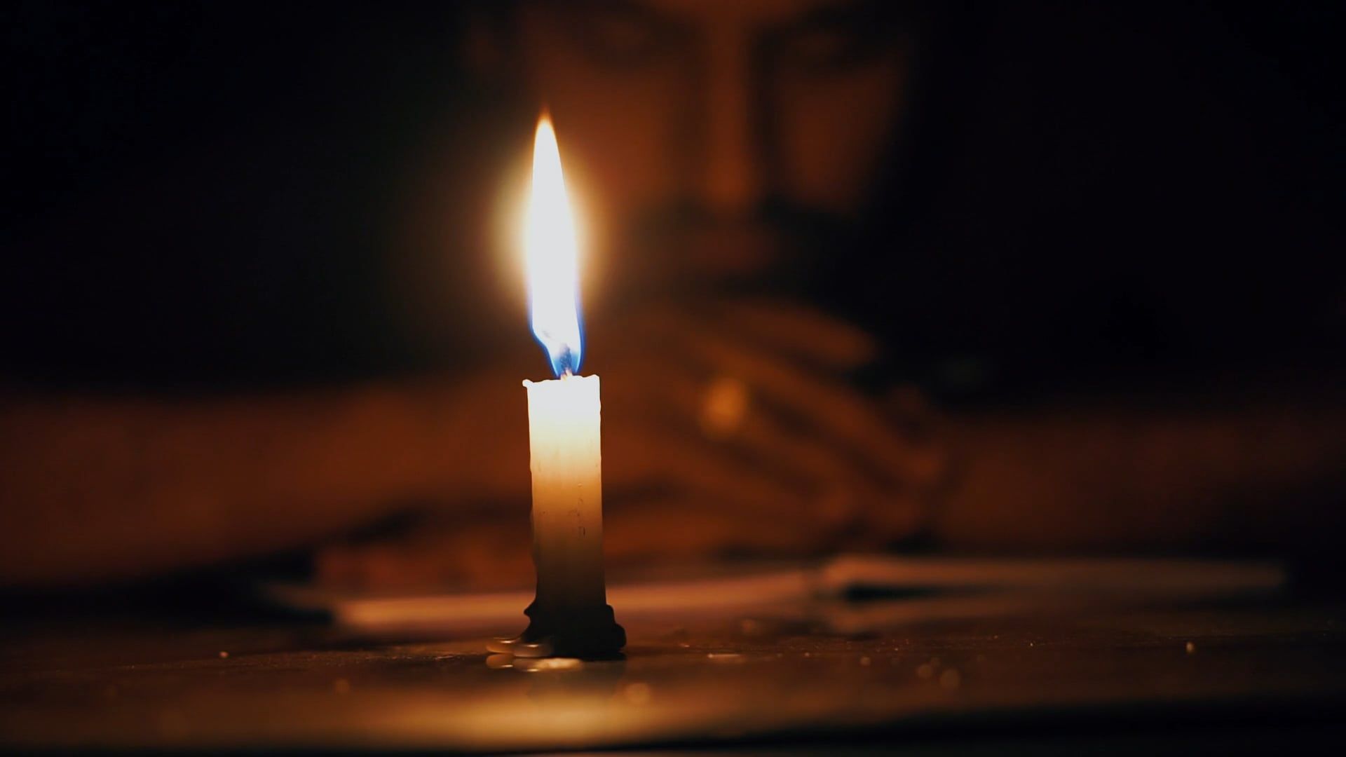 Close Up Shot of a Lighted Candle Free Stock Video Footage, Royalty ...