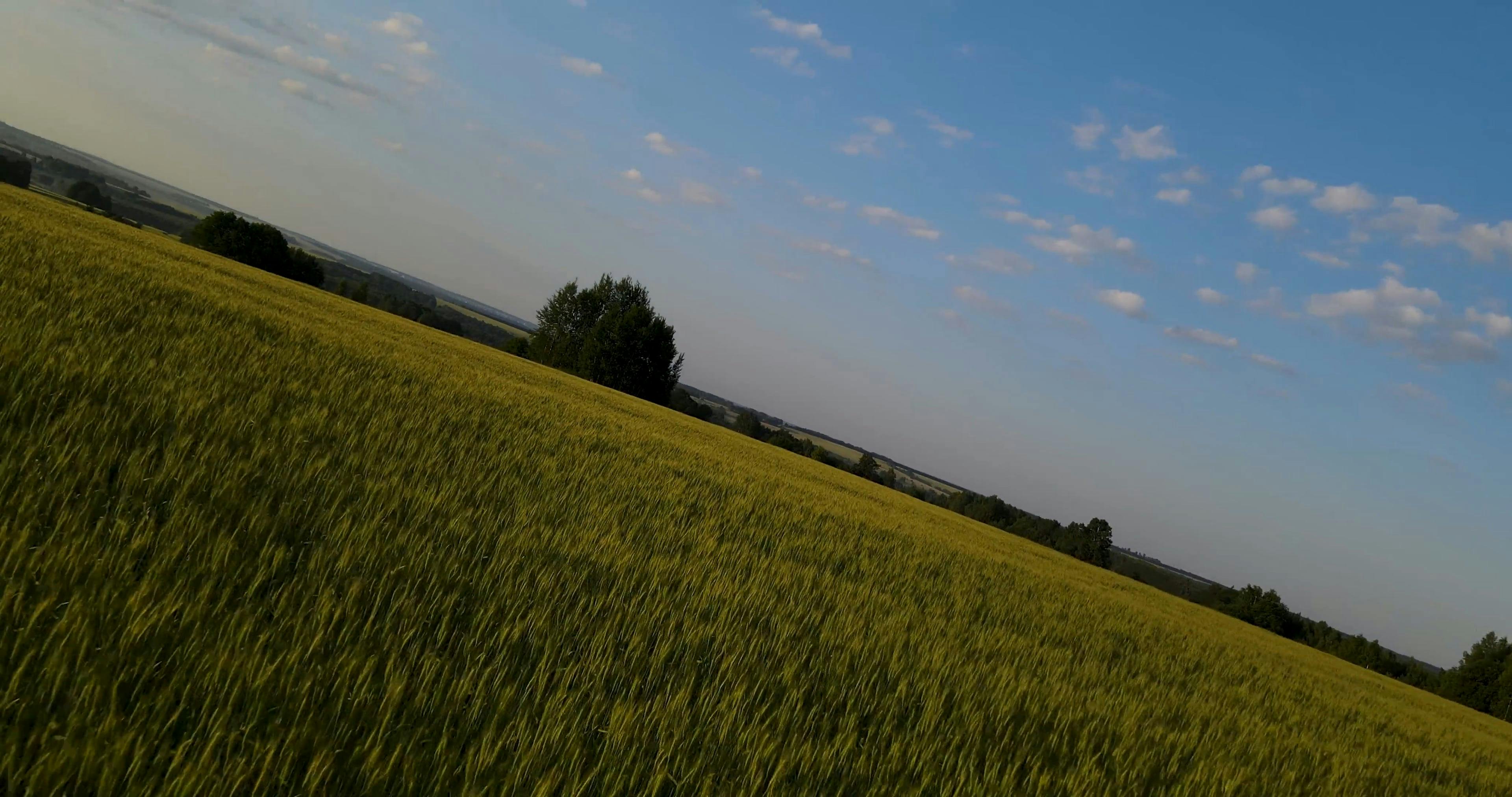 Drone Footage Of Cropland At Sunset · Free Stock Video