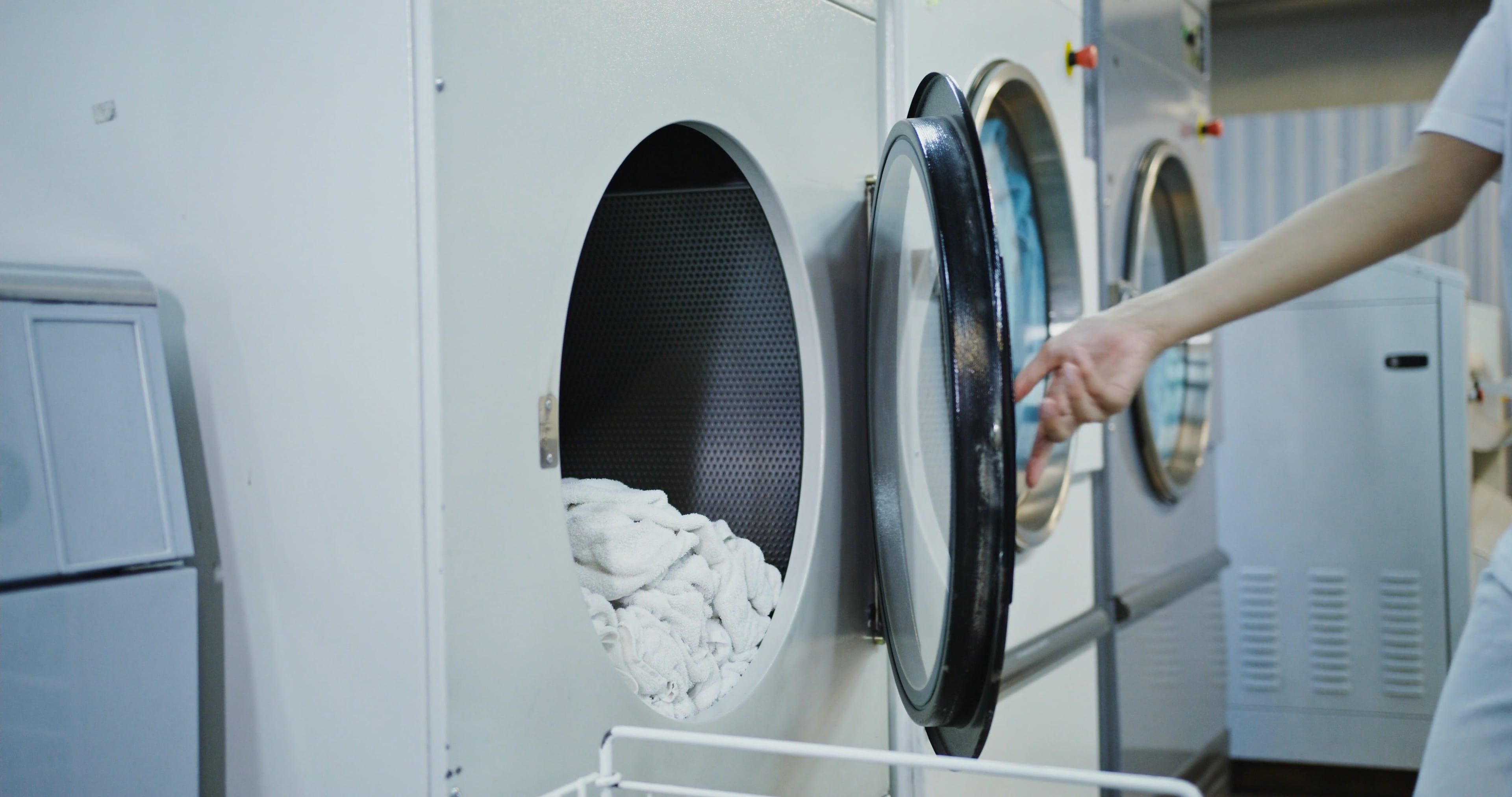 Woman Operate a Washing Machine Free Stock Video Footage, Royalty-Free ...