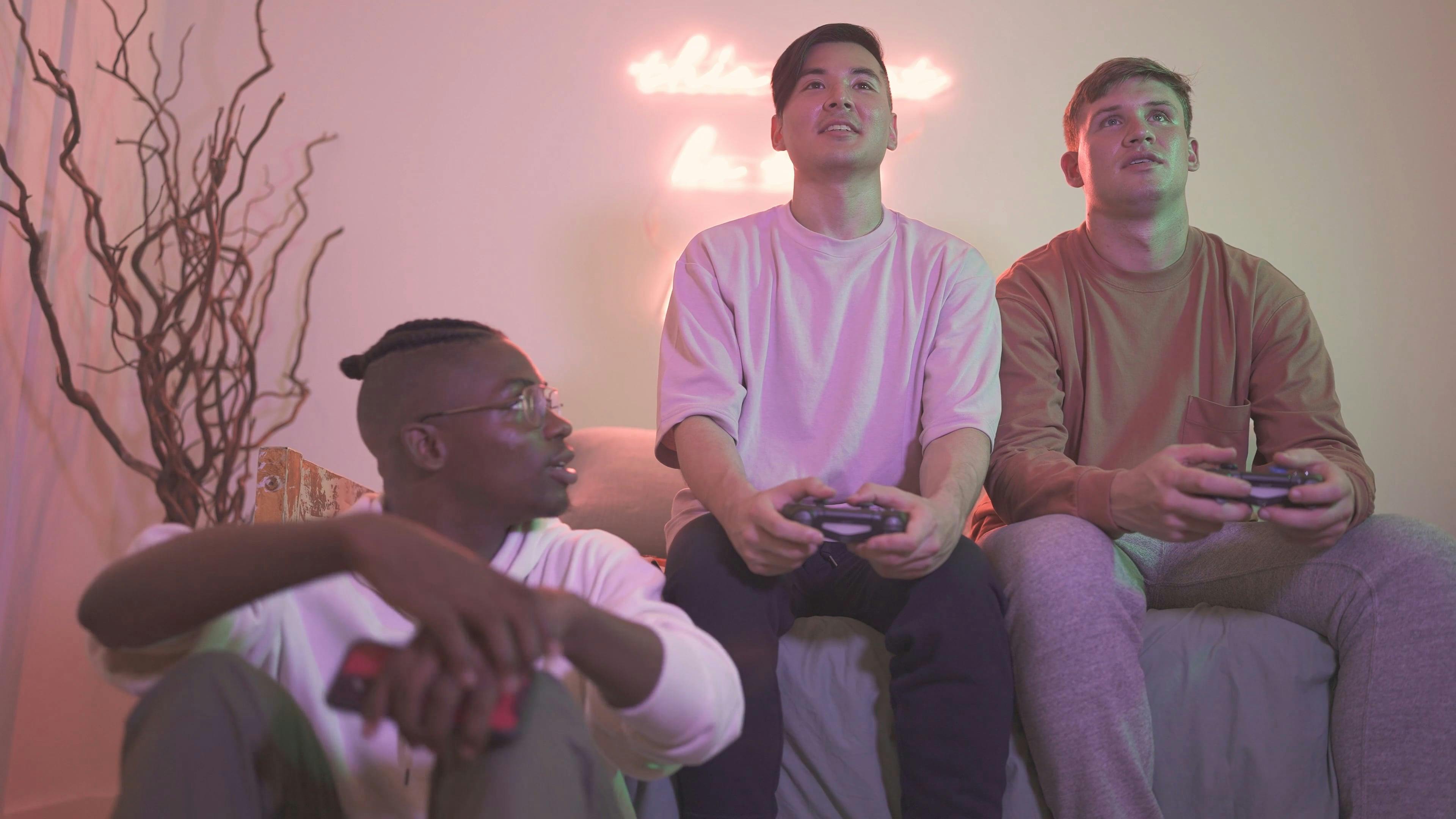 Friends Talking While Playing a Game Free Stock Video Footage, Royalty ...