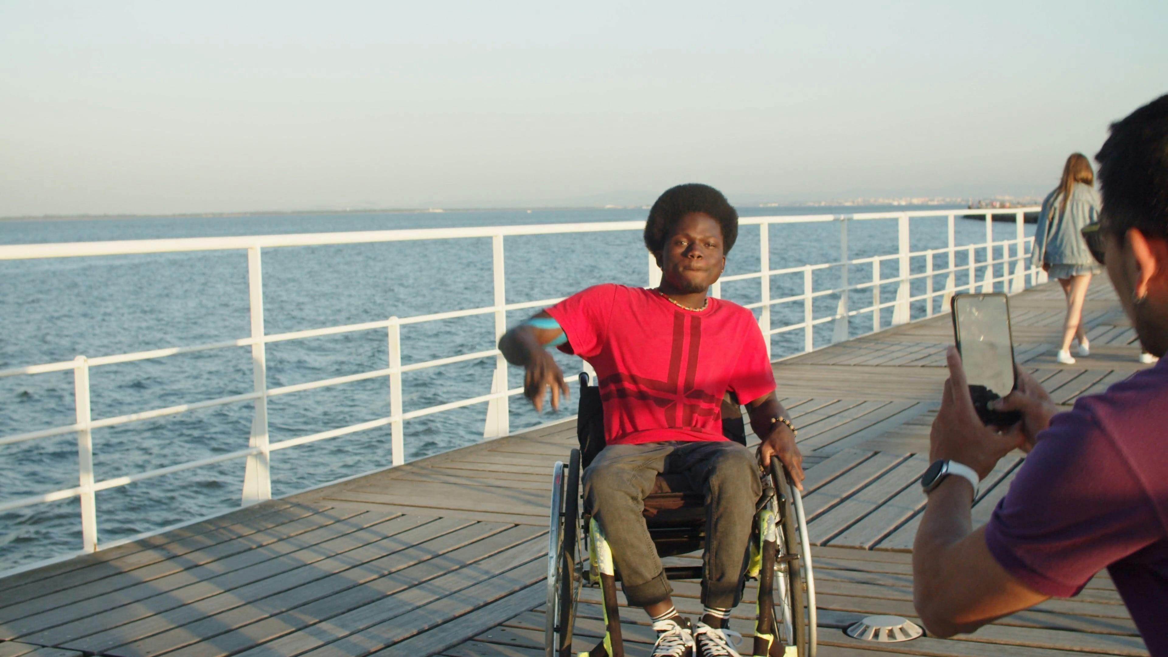 Man Capturing Photos of His Friend · Free Stock Video