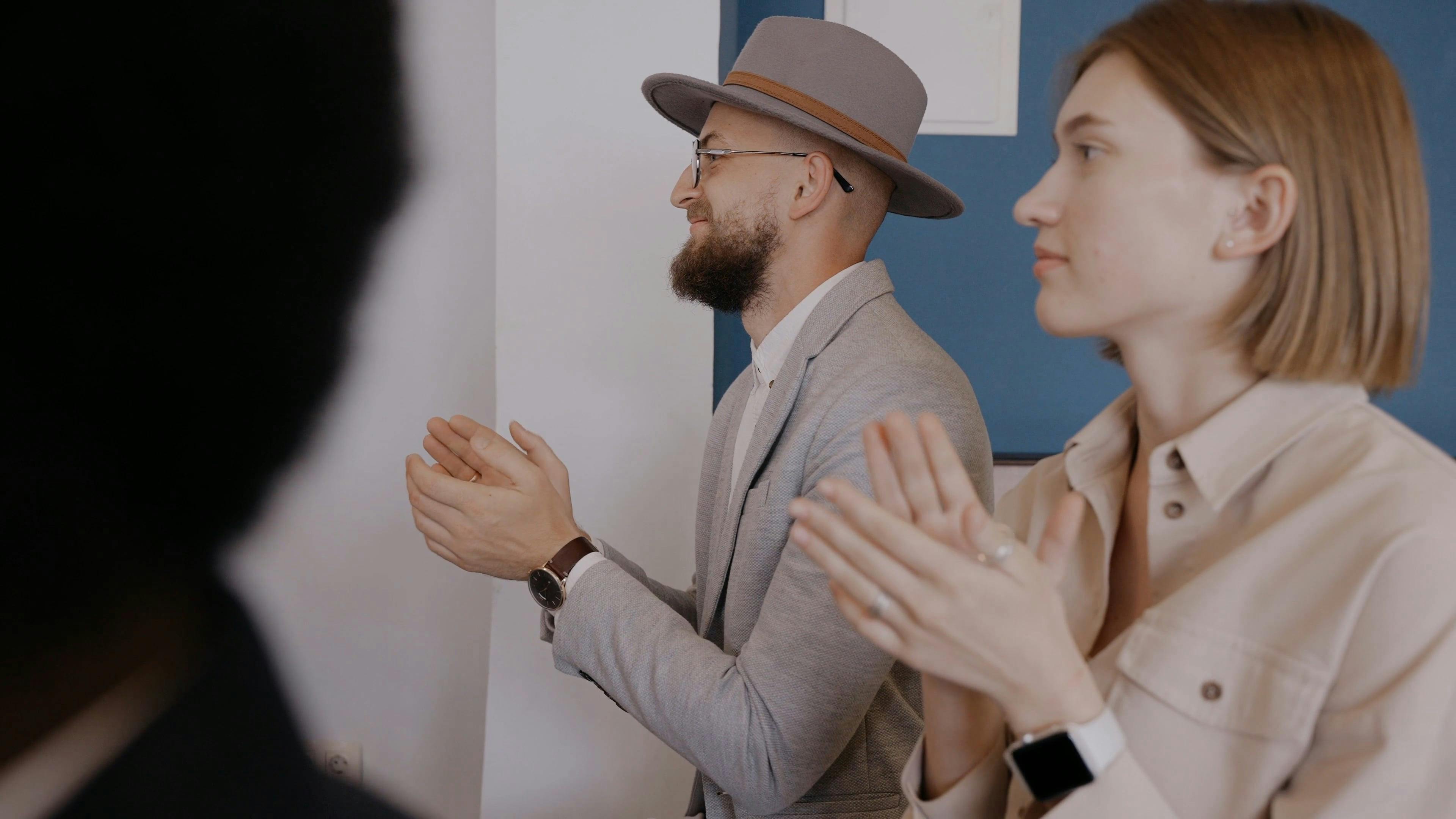 People Clapping their Hands Free Stock Video Footage, Royalty-Free 4K ...