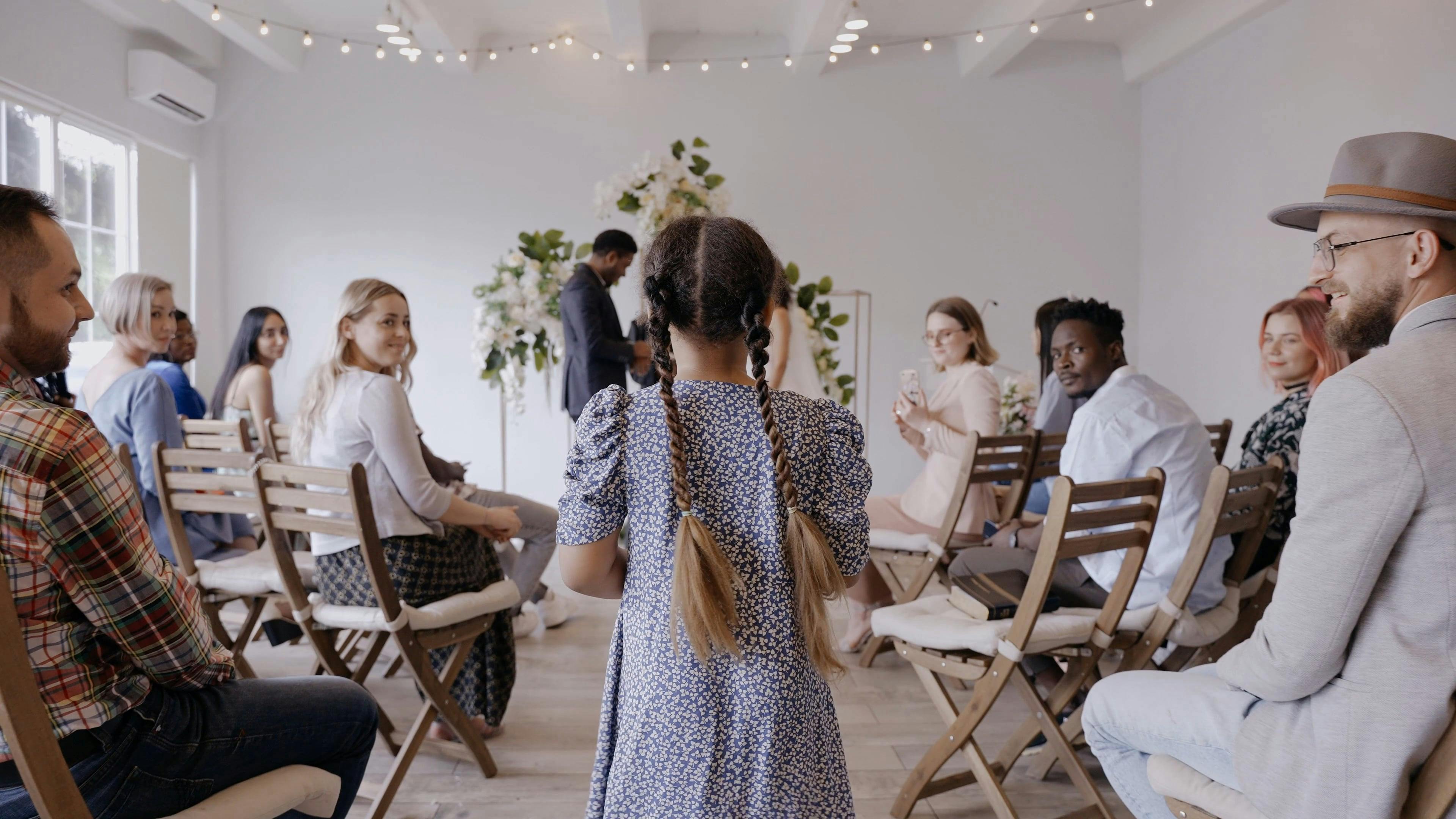 A Girl Walking on the Aisle Free Stock Video Footage, Royalty-Free 4K ...