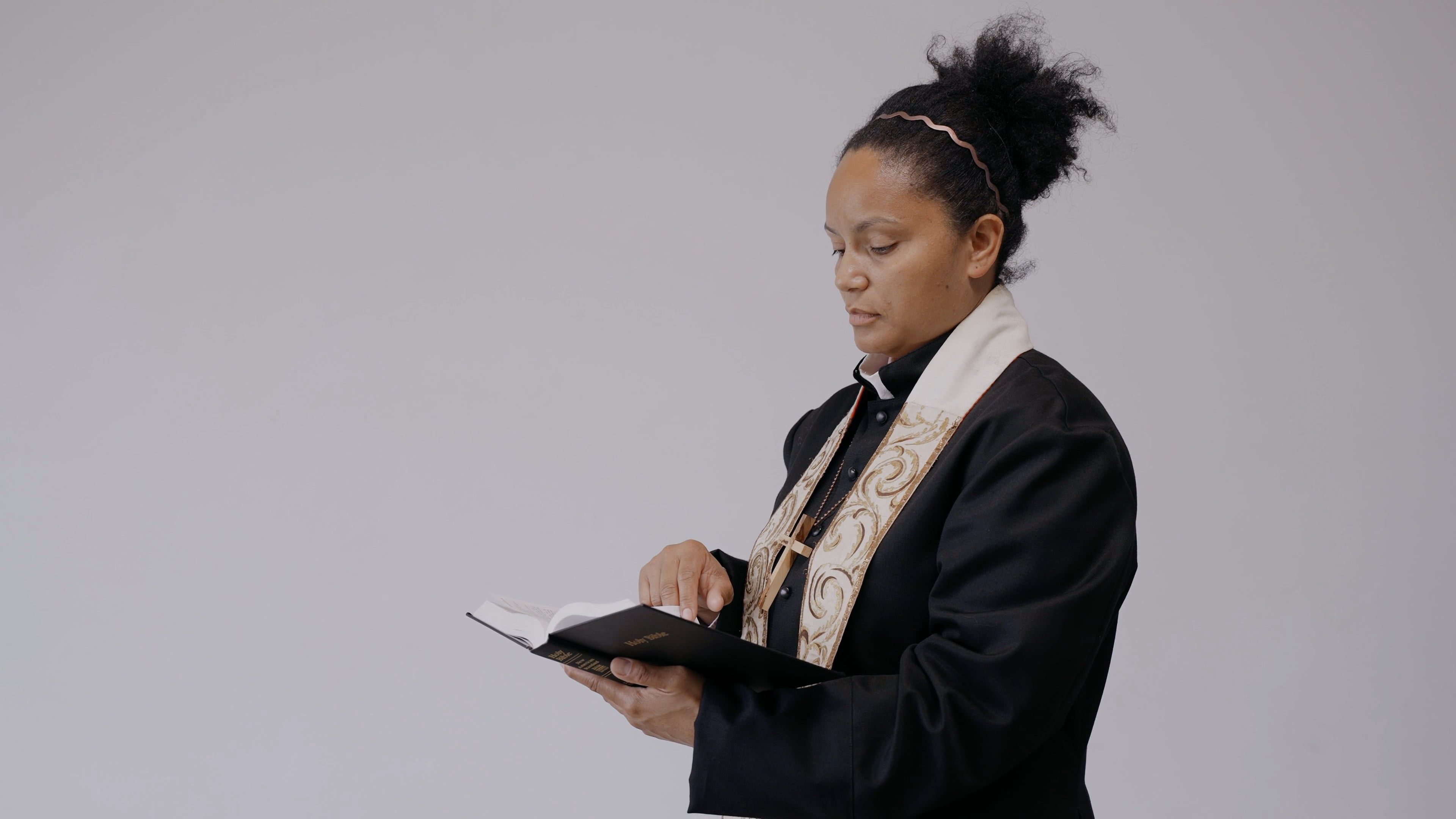 A Pastor Reading a Bible Free Stock Video Footage, Royalty-Free 4K & HD ...