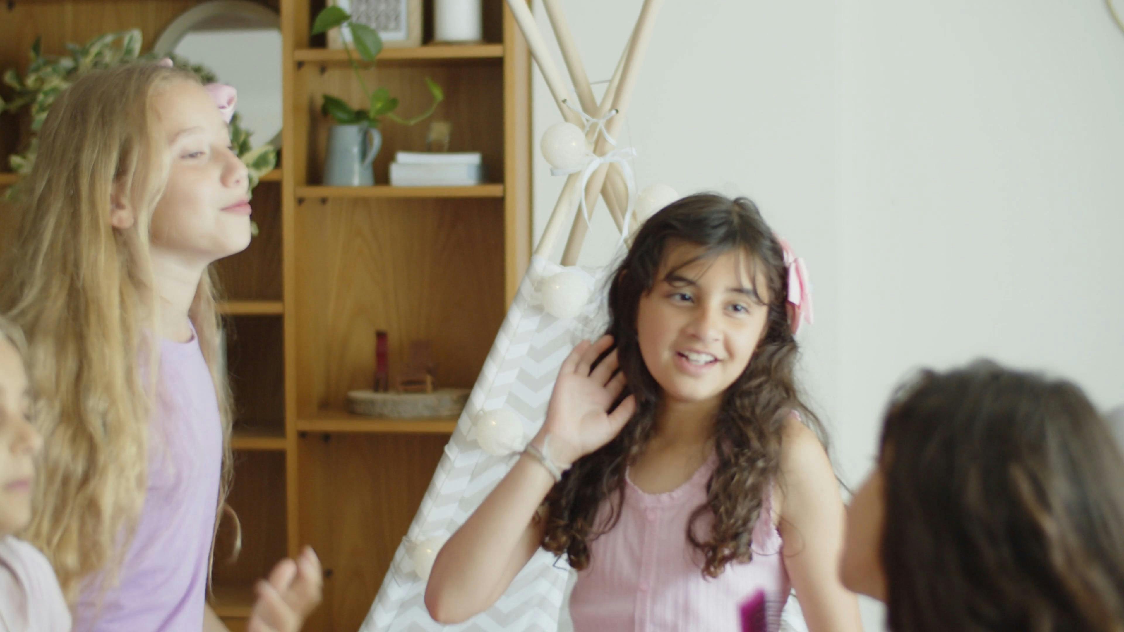 A Group of Girls Singing and Dancing · Free Stock Video