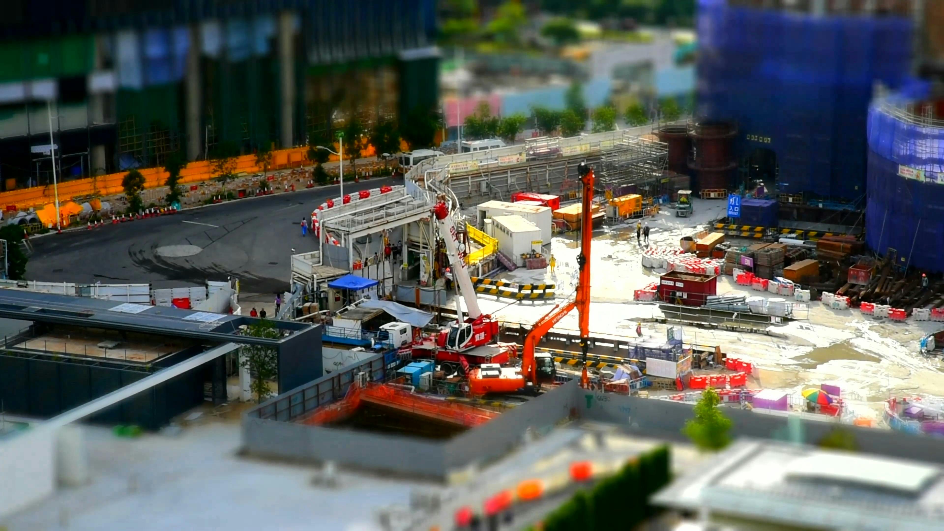 Working on Construction Site in Hong Kong Free Stock Video Footage ...