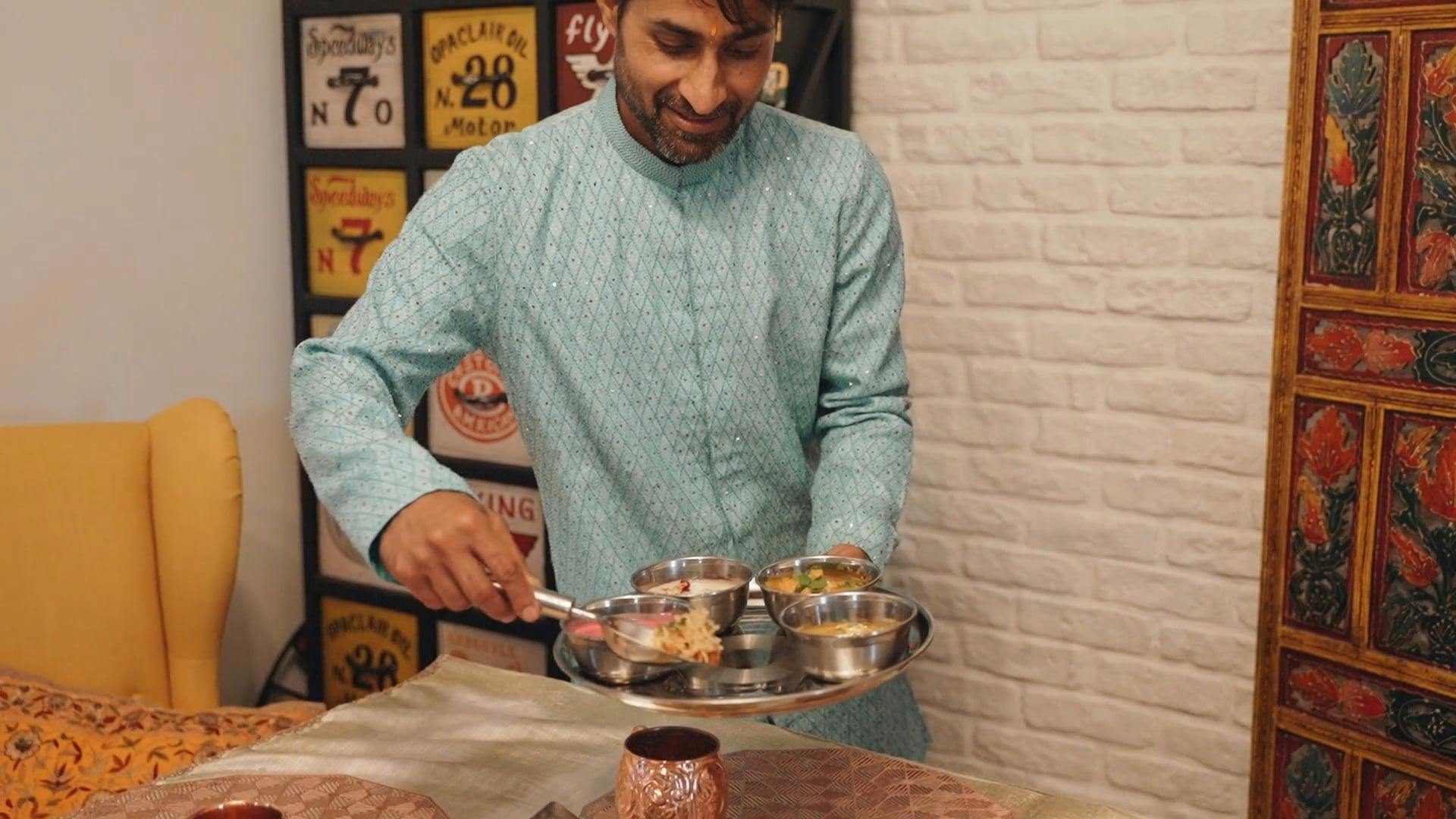 A Man Putting Food on a Plate Free Stock Video Footage, Royalty-Free 4K ...