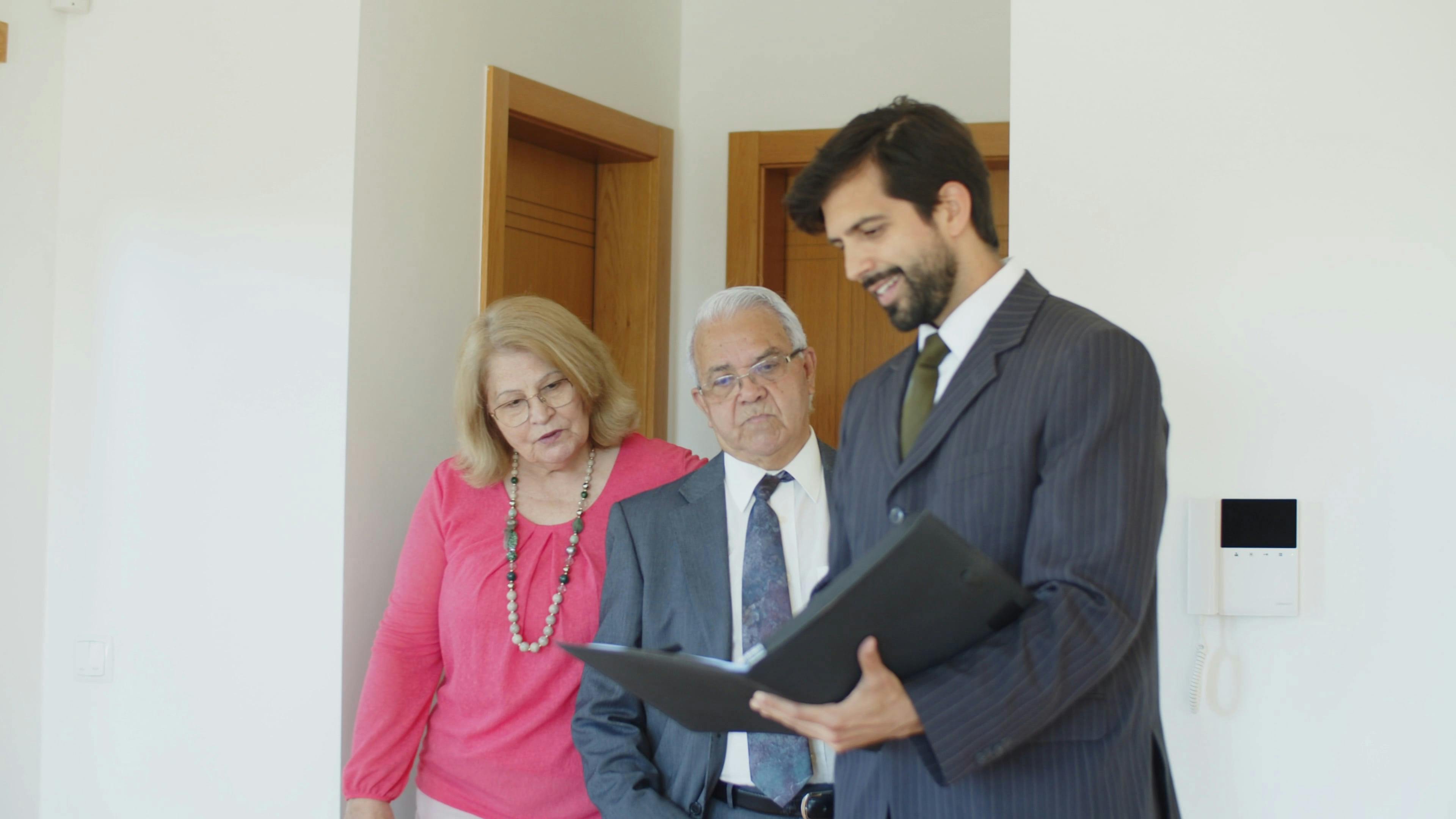 A Realtor Talking to His Clients Free Stock Video Footage, Royalty-Free ...